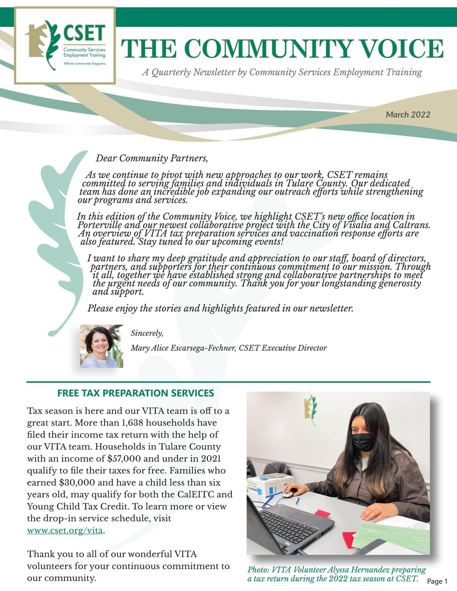 CSET Newsletter - March 2022 by Community Services Employment Training (CSET) - Issuu