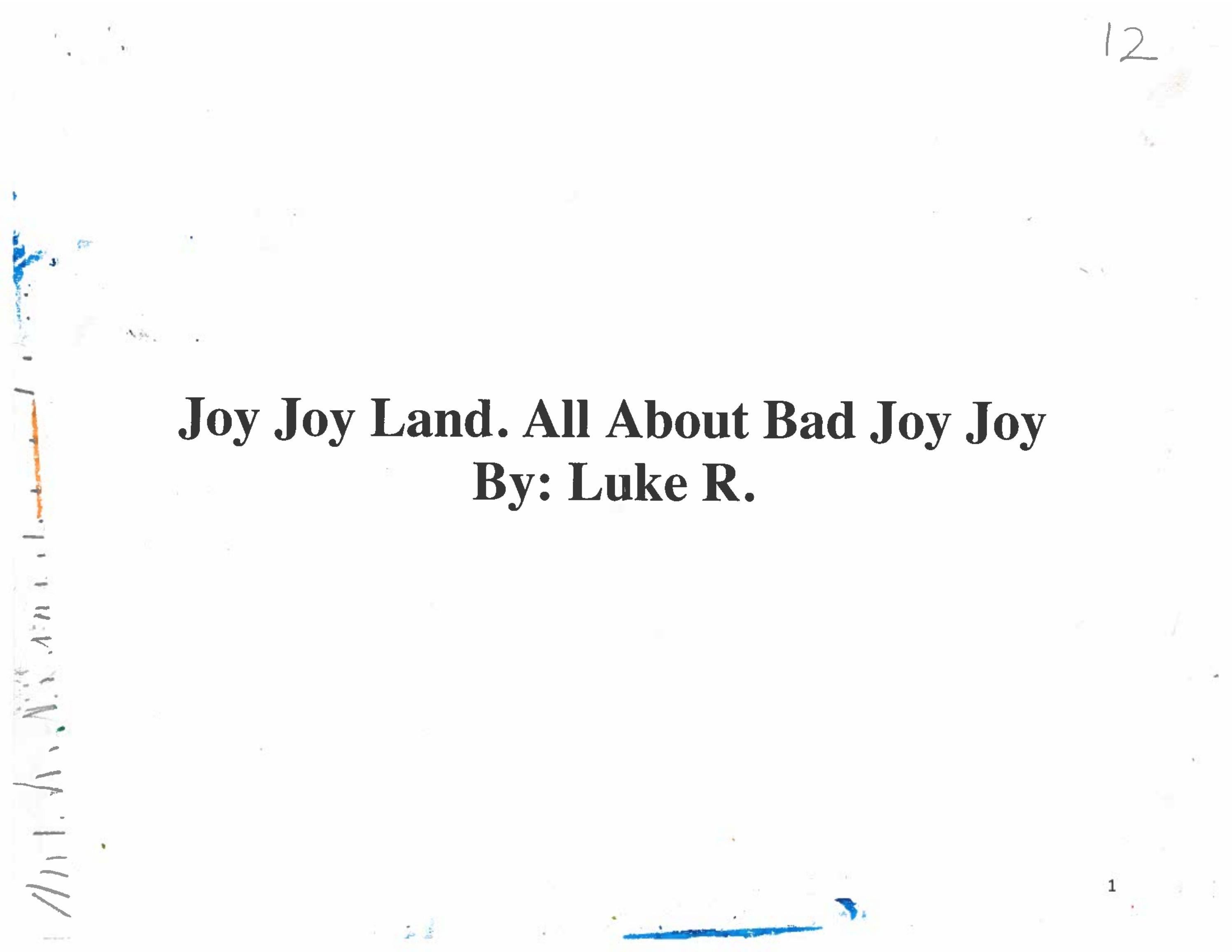 Joy Joy Land. All About Bad Joy Joy by WJCT - Issuu
