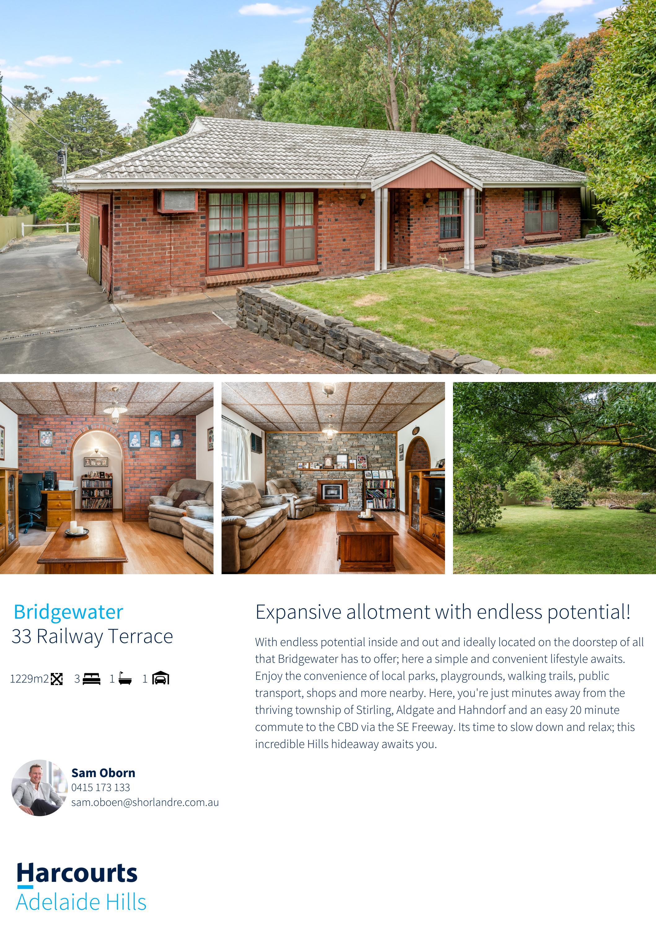 33 Railway Terrace, Bridgewater by Harcourts Adelaide Hills ...