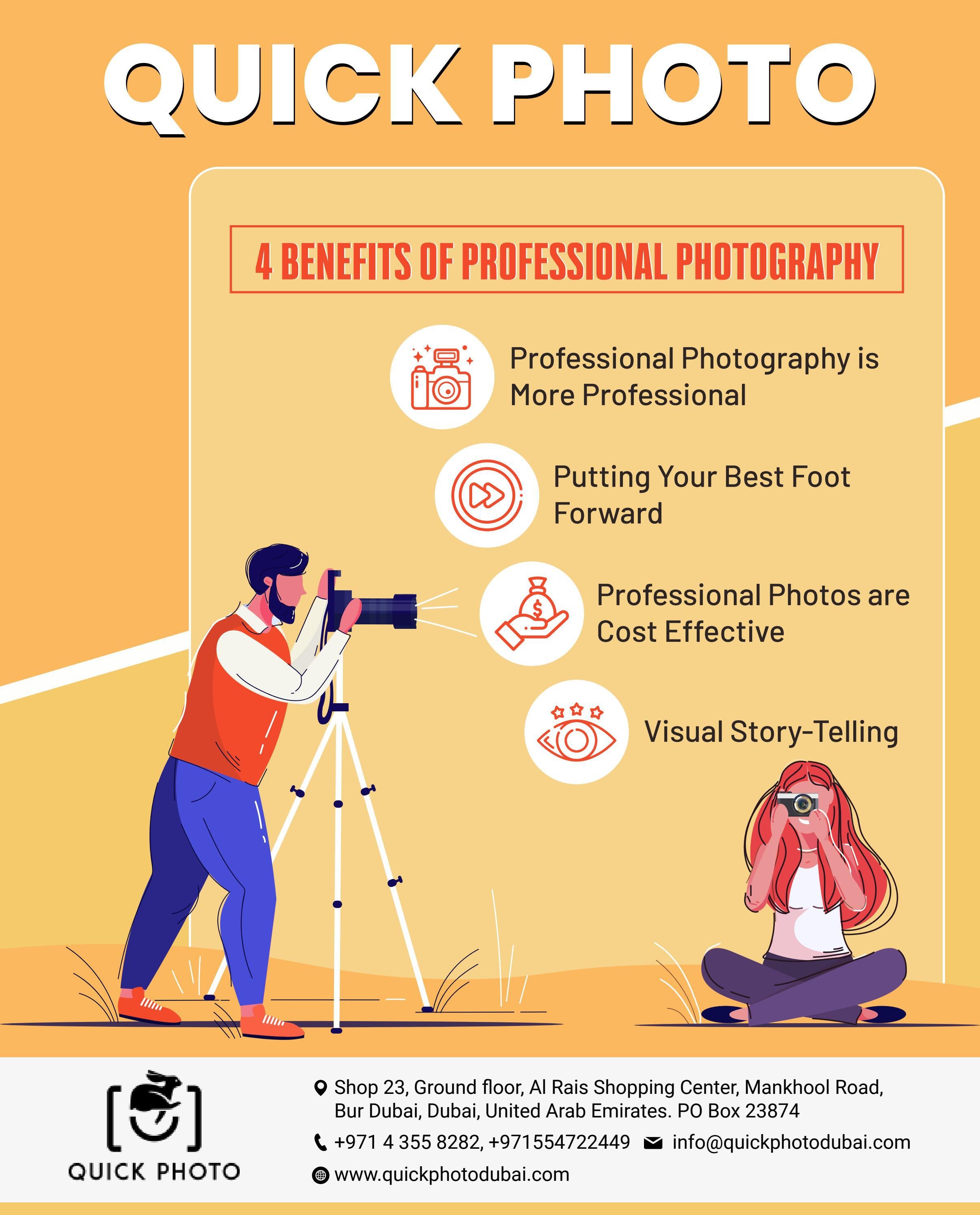 4 Benefits of professional photography by Quickphoto - Issuu