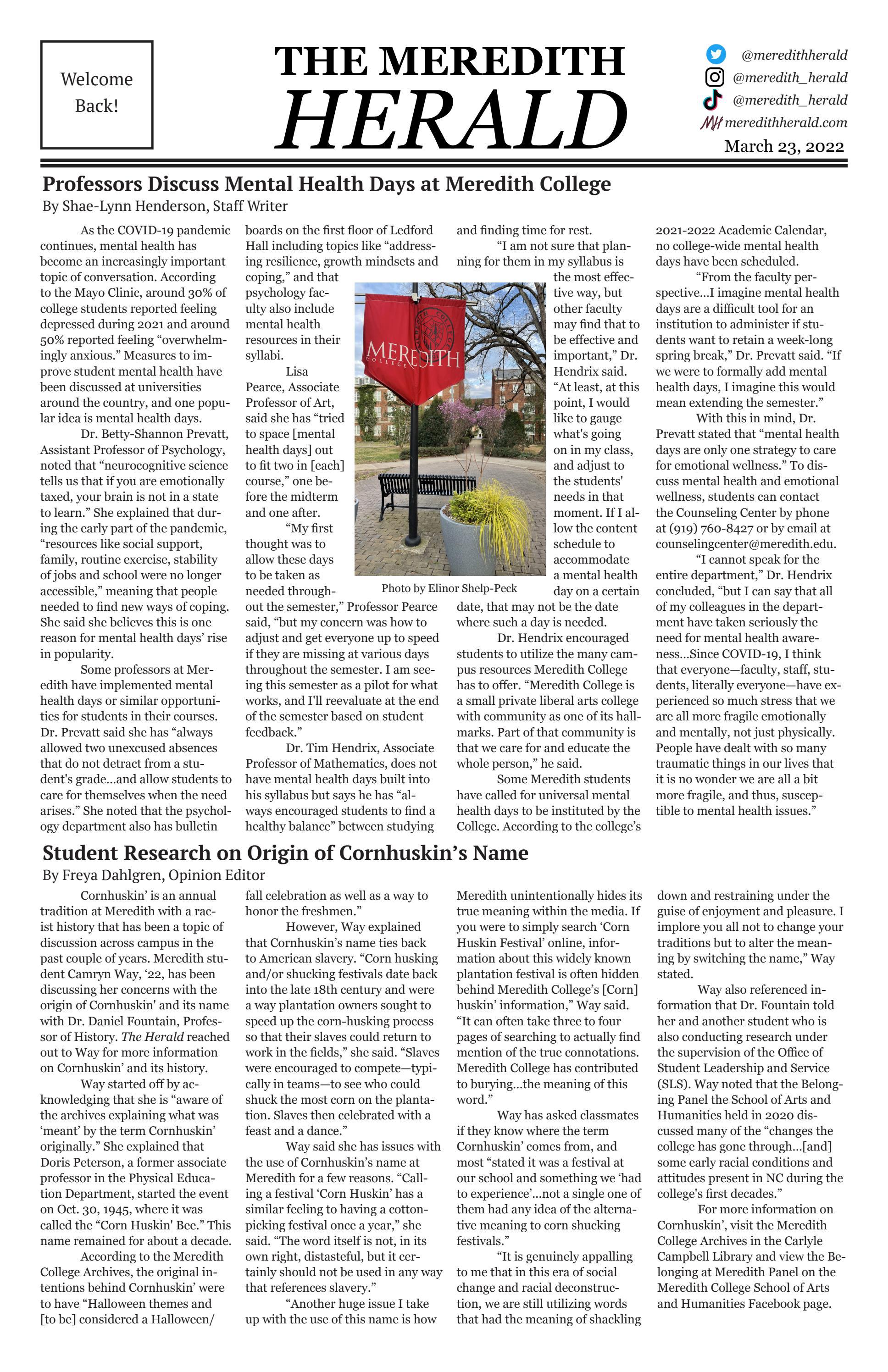 March 23, 2022 by The Meredith Herald - Issuu
