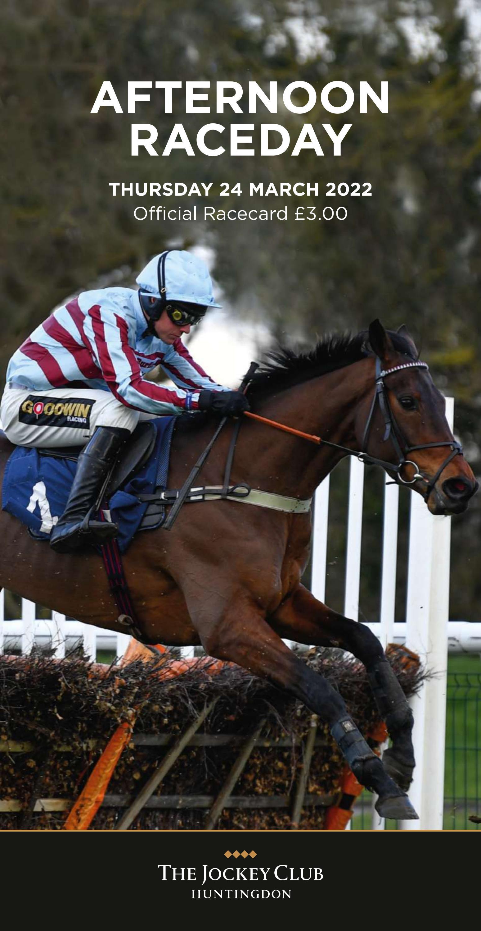 Huntingdon Racecard - Thursday 24th March by Weatherbys - Issuu