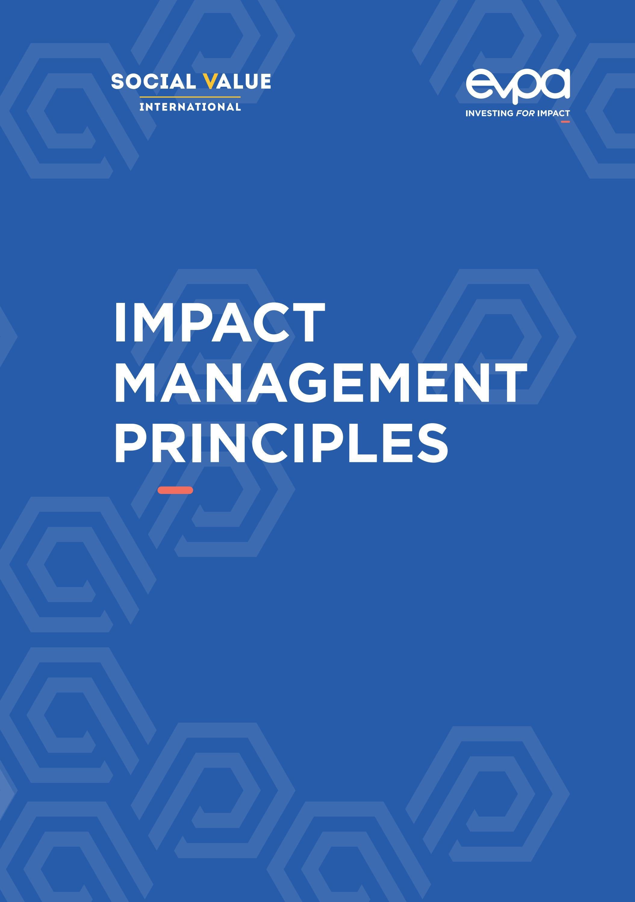 Impact Management Principles by EVPA - Issuu