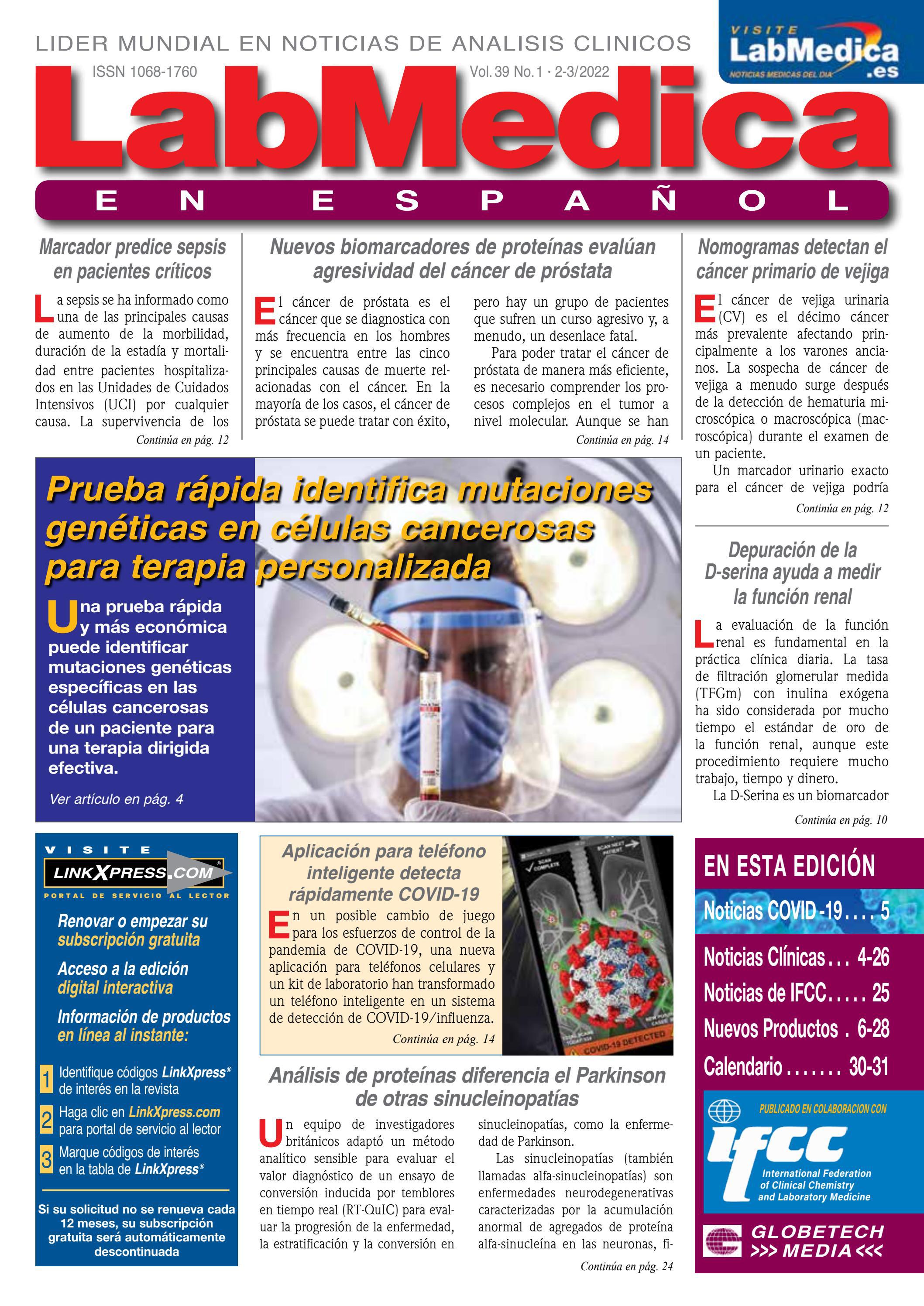 LabMedica Español Marzo 2022 by Globetech - Issuu