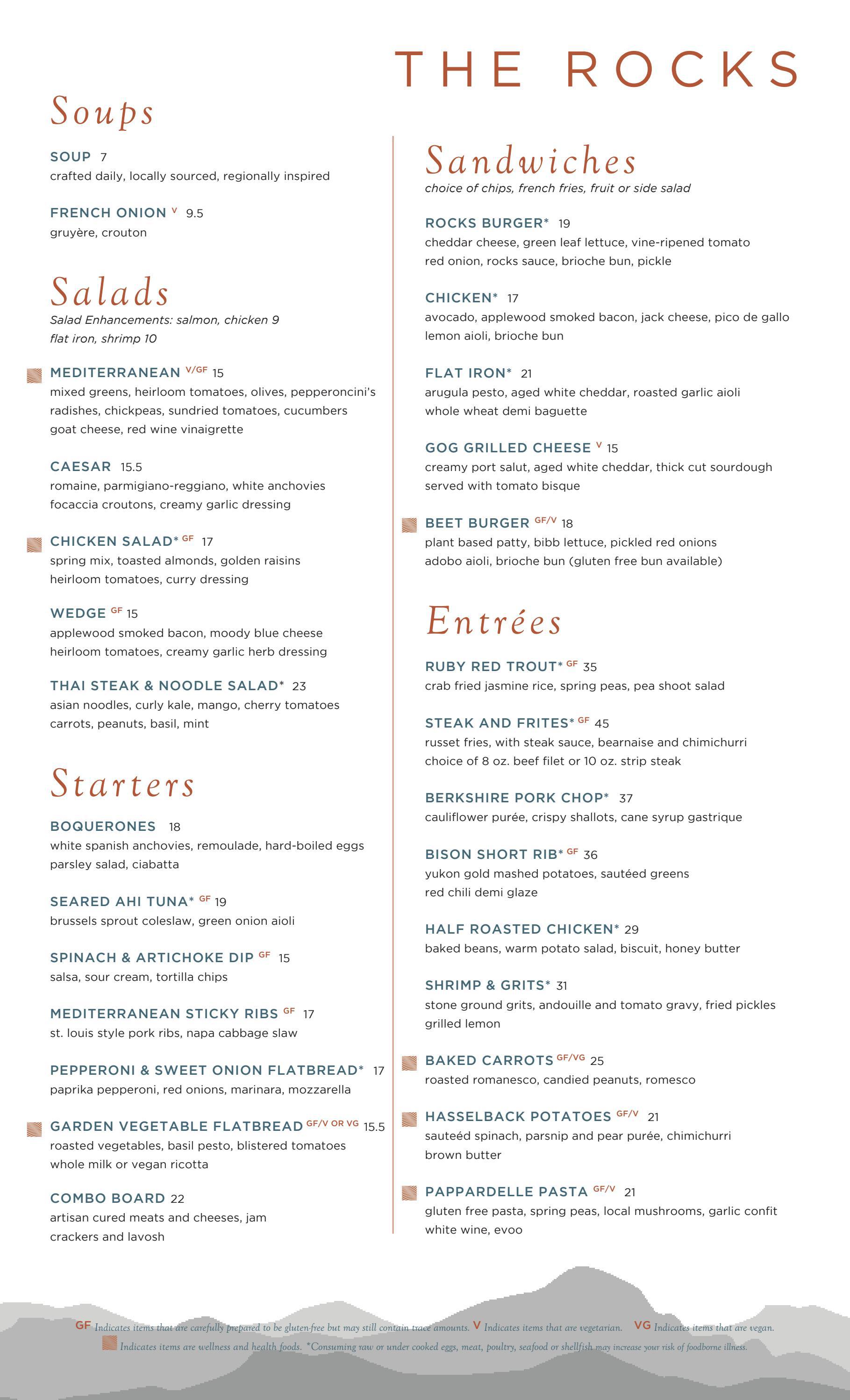 The Rocks Menu March 2022 by gardenofthegodsresortandclub - Issuu