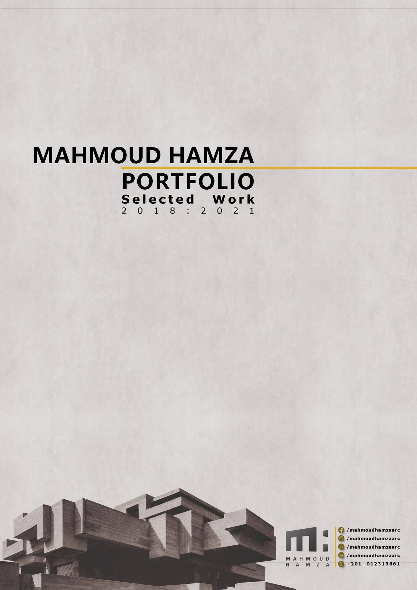 Mahmoud Hamza - Archeticture Portfolio and CV by Mahmoud Hamza - Issuu