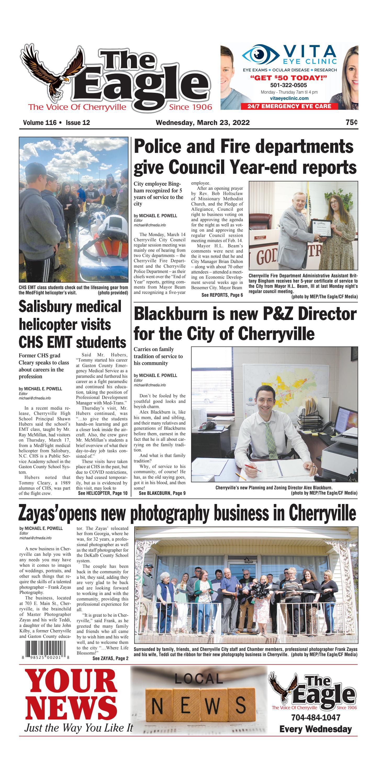 Cherryville Eagle 3-23-22 by Community First Media - Issuu