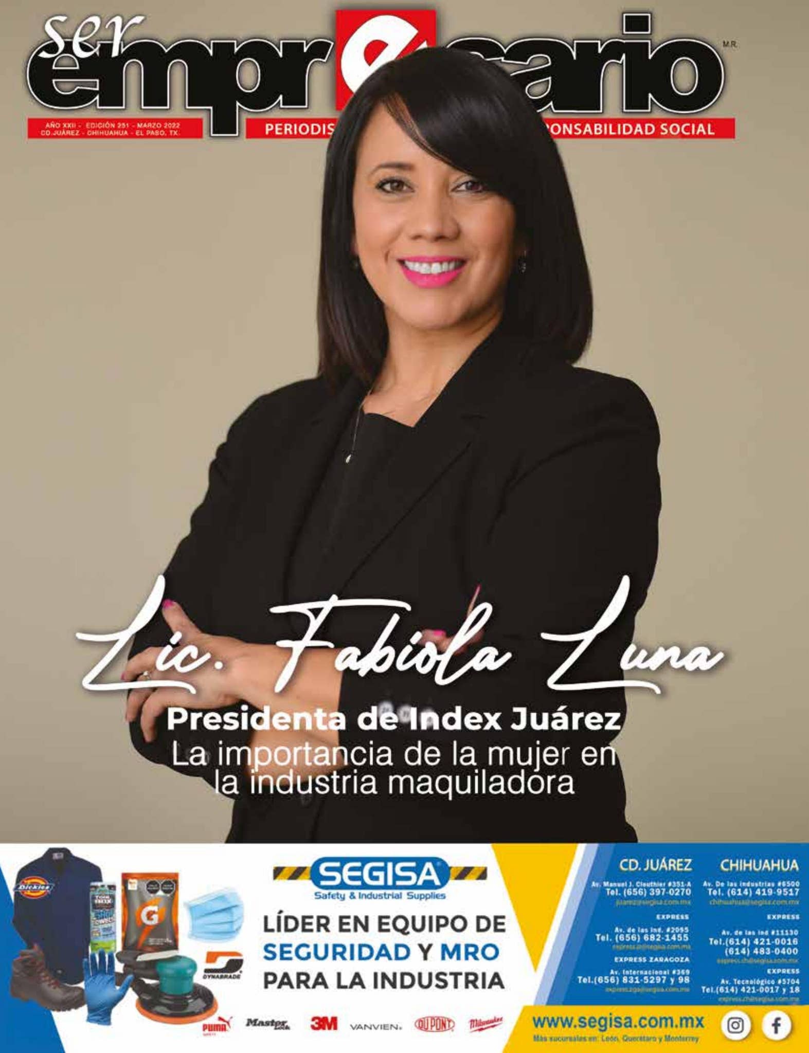 Revista Ser Empresario Edición 251 Marzo 2022 Portada: Lic. Fabiola ...