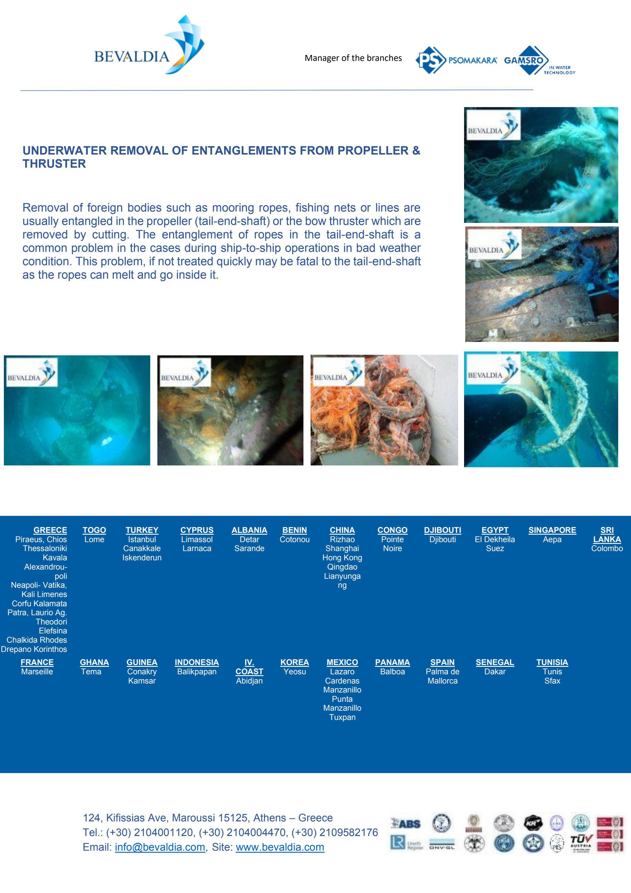 BEVALDIA - Underwater Removal of Entanglements from Propeller and ...