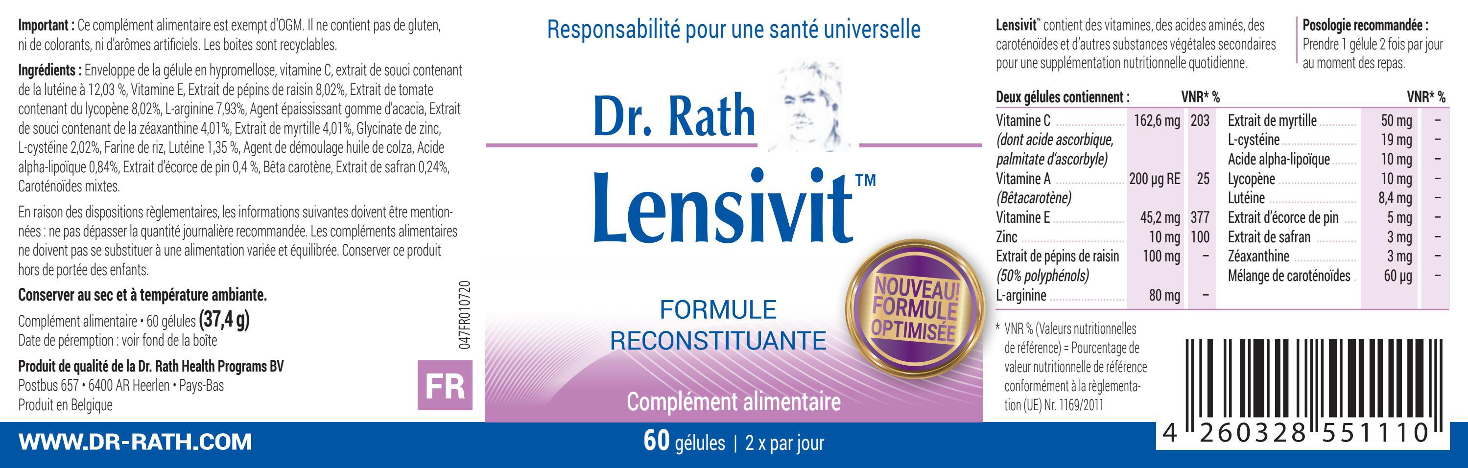 047 - Lensivit - 60 capsules - FR by Dr. Rath Health Programs - Issuu