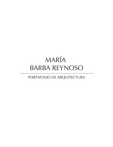 Portafolio Maria Barba by Maria.Barba - Issuu