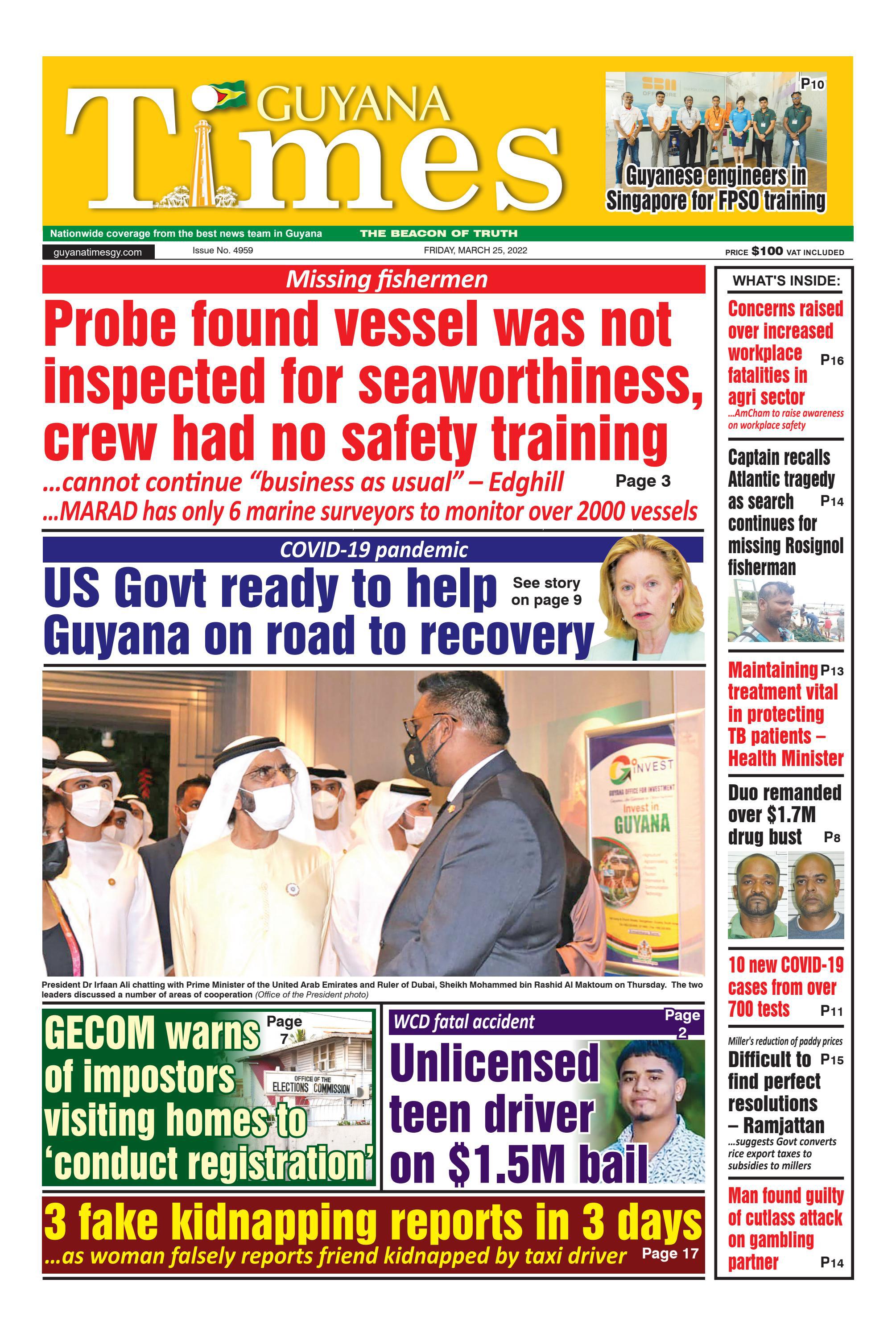 Guyana Times -- Friday, March 25, 2022 by Gytimes - Issuu