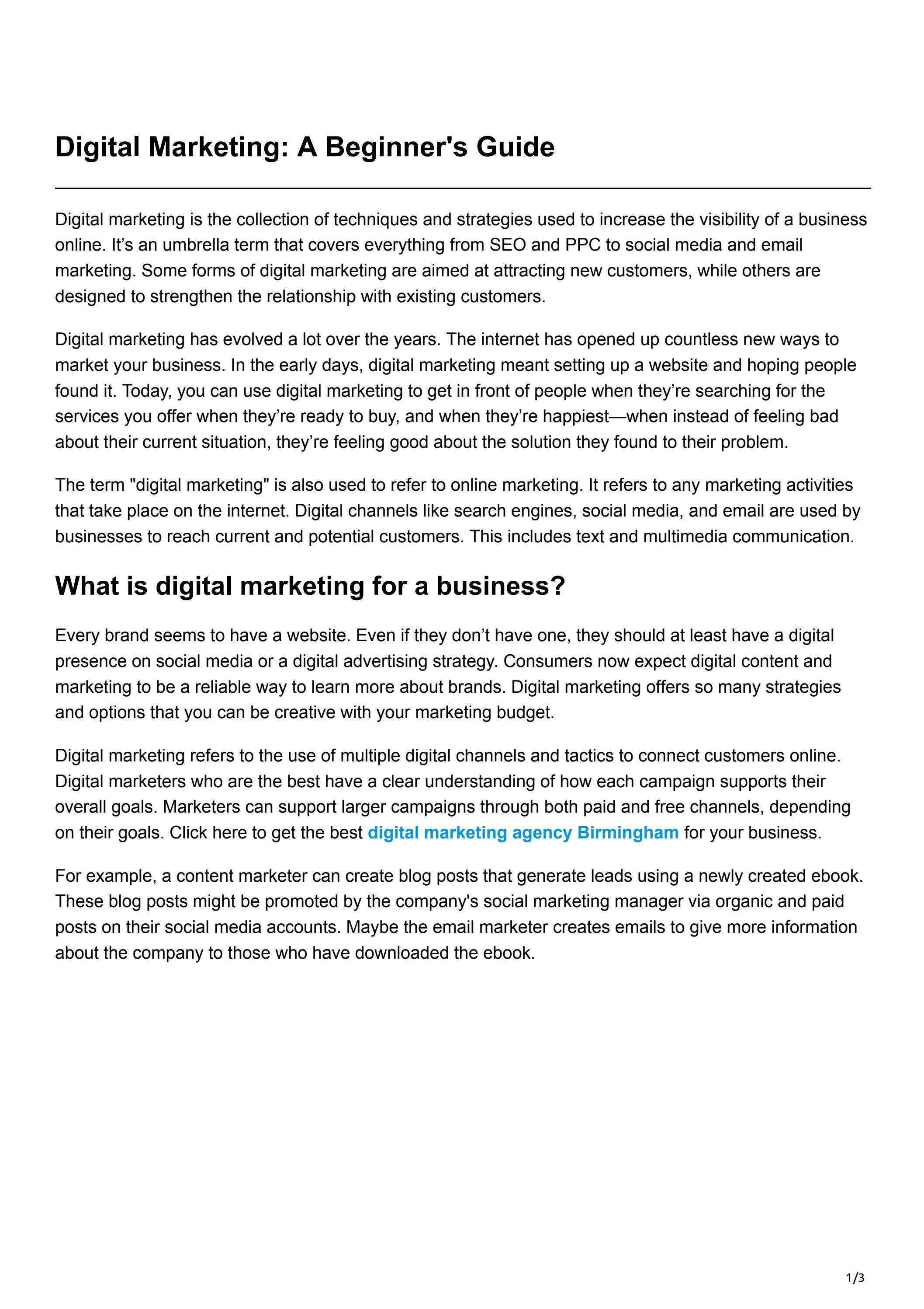 Digital Marketing: A Beginner's Guide by Creative ideaz UK Ltd - Issuu