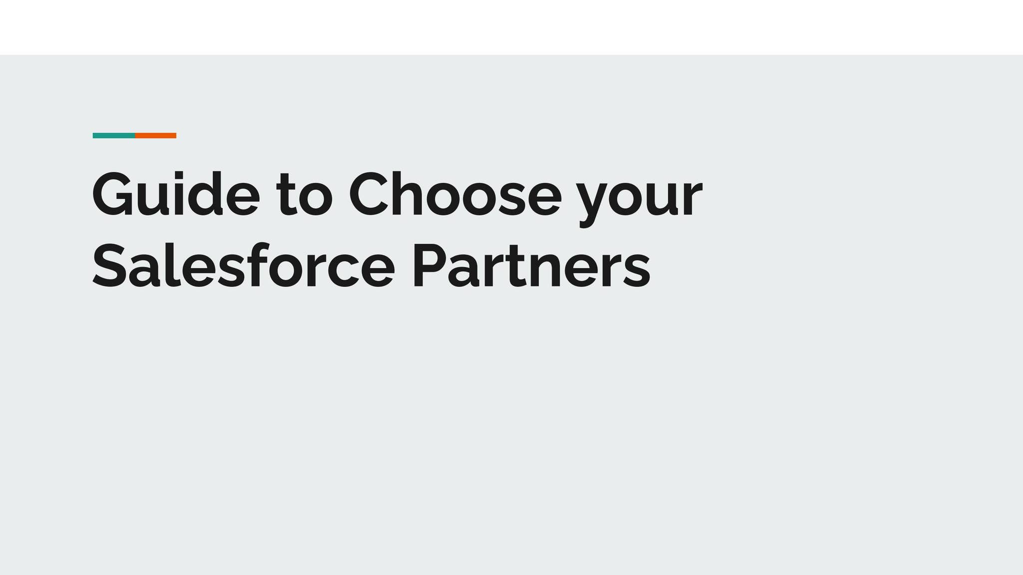 Guide to Choose your Salesforce Partners by 360 Degree Cloud - Issuu
