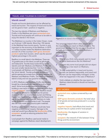 Cambridge IGCSE/O Level Travel & Tourism Final Sample by Cambridge ...