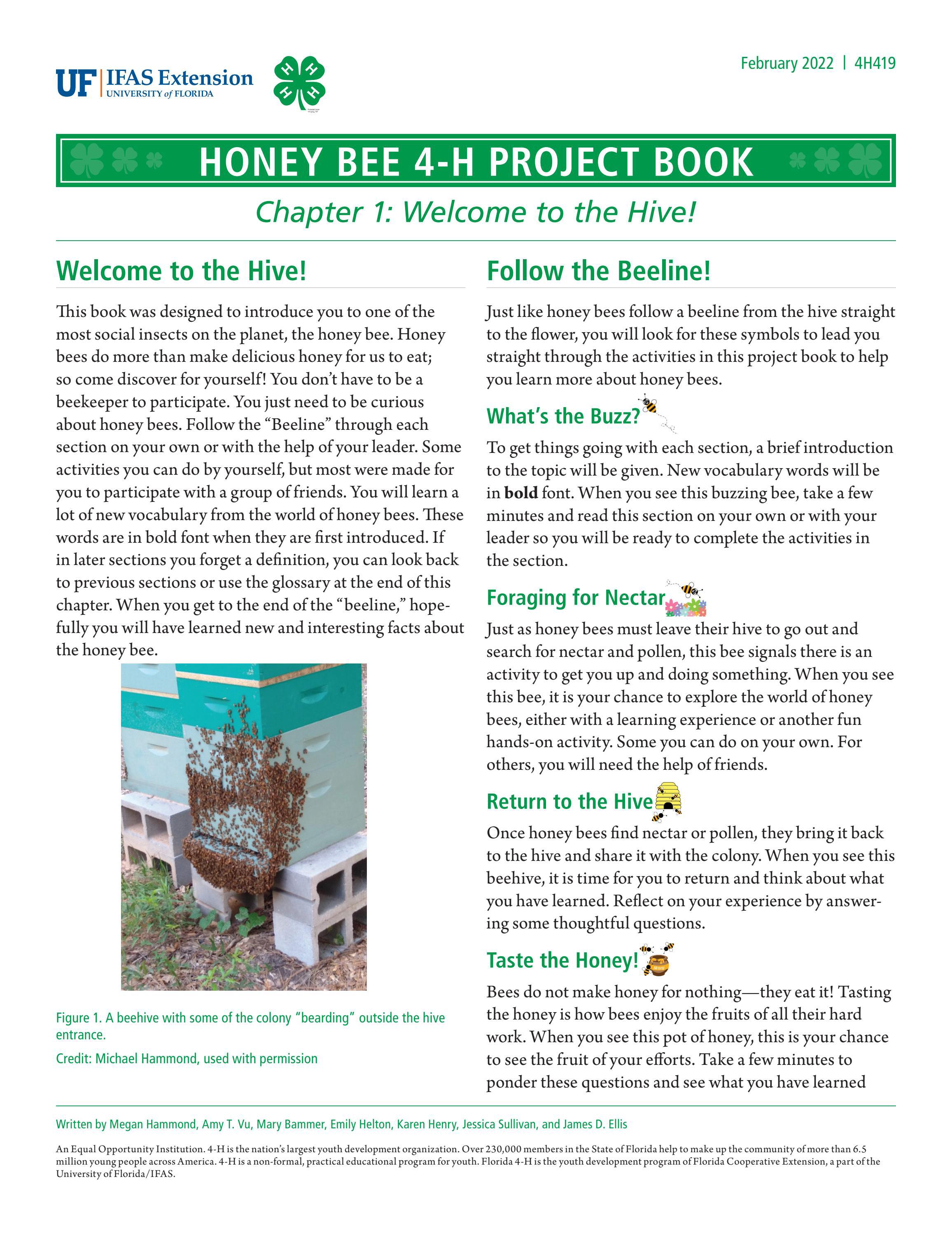 HONEY BEE 4-H PROJECT BOOK by Bees in the D - Issuu