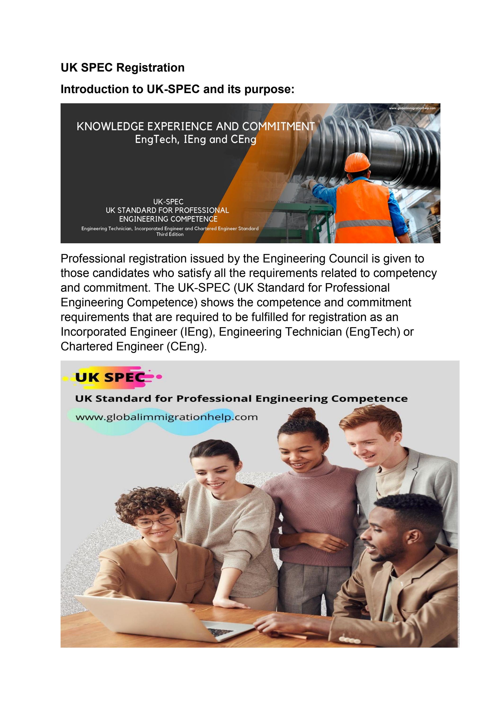 UK SPEC Registration by Globalimmigrationhelp - Issuu