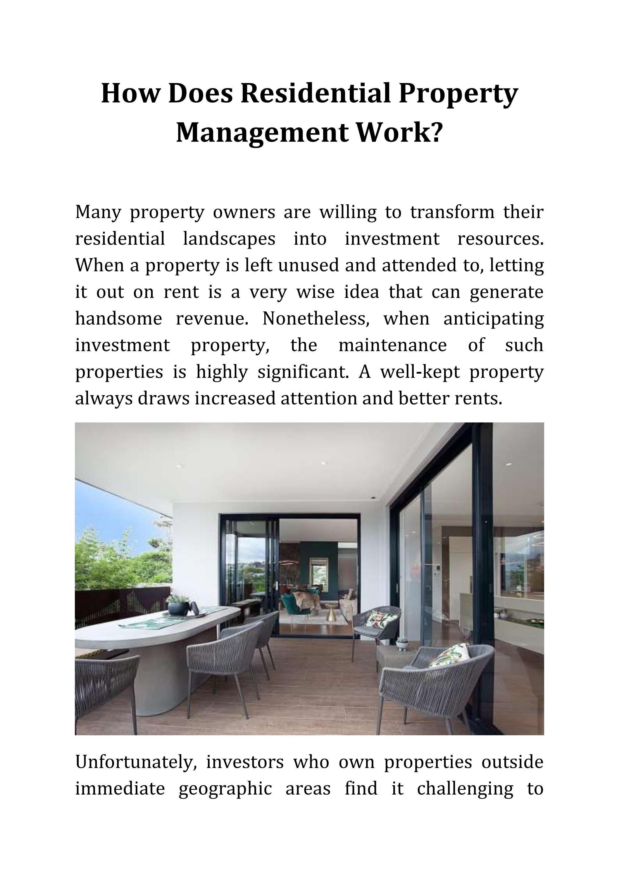 How Does Residential Property Management Work? by Labode Accommodation ...
