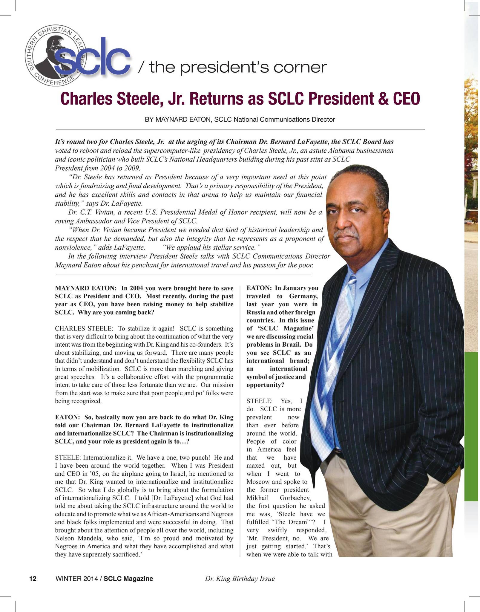 SCLC National Magazine - Winter 2014 Issue by SCLC Magazine - Issuu