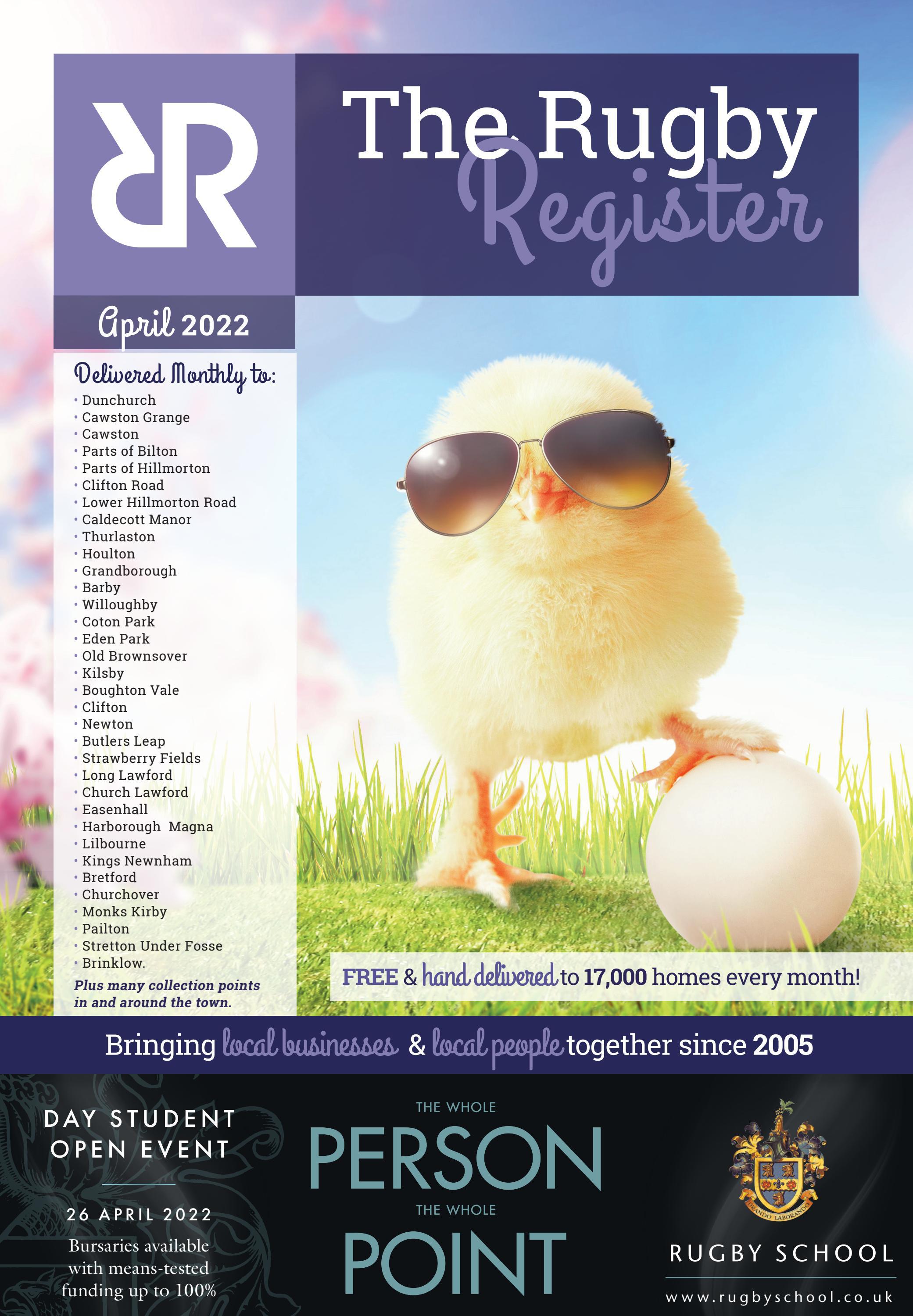 The Rugby Register - April Edition by RUGBY REGISTER - Issuu