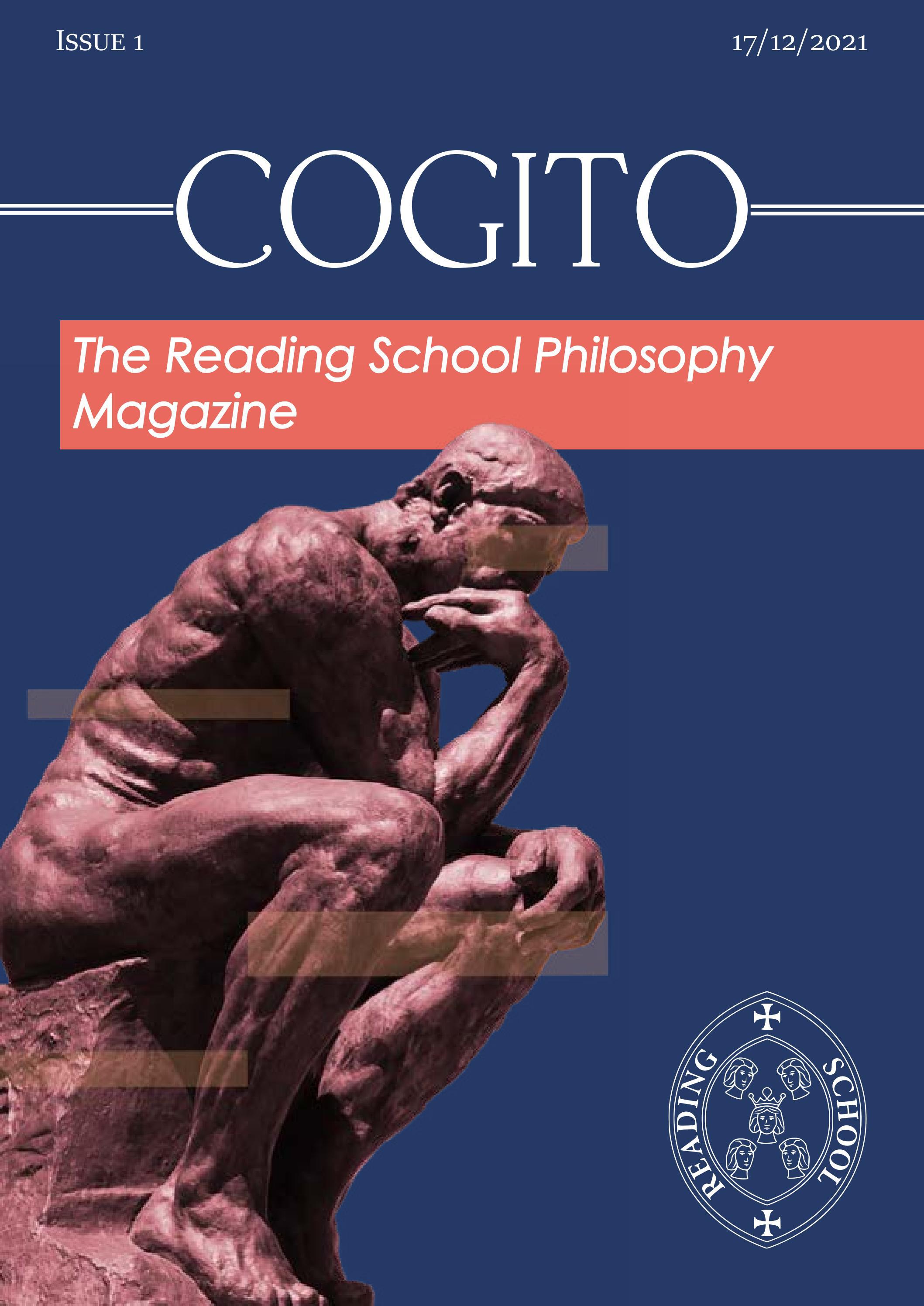 Cogito Issue 1 - Reading School Student Philosophy Magazine by reading ...