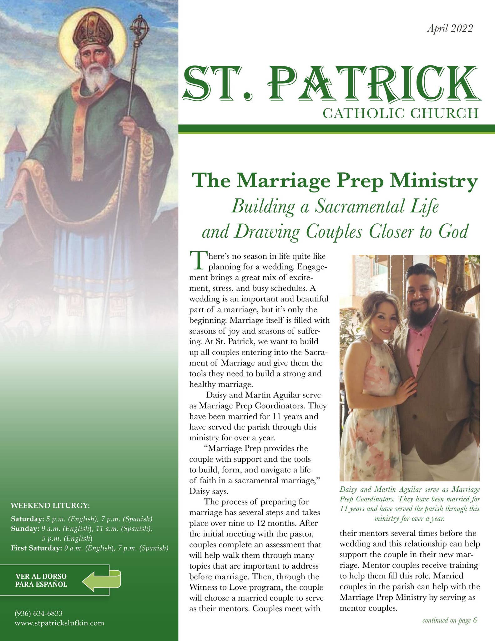 St. Patrick Catholic Church Newsletter — April 2022 by Catholic ...