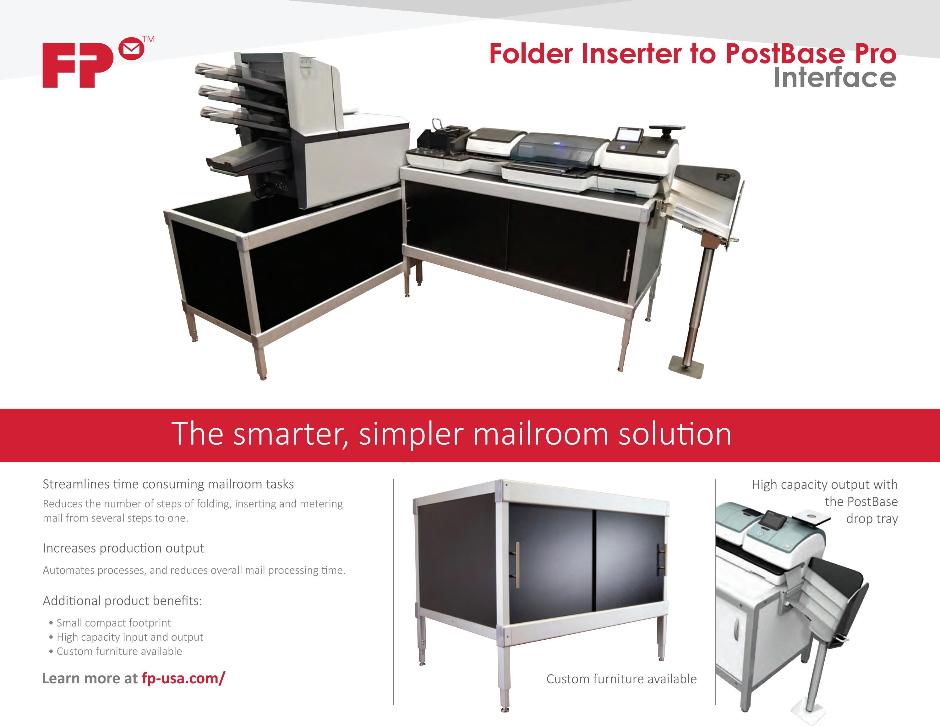 Folder Inserter to PostBase Pro Interface by FP USA - Issuu