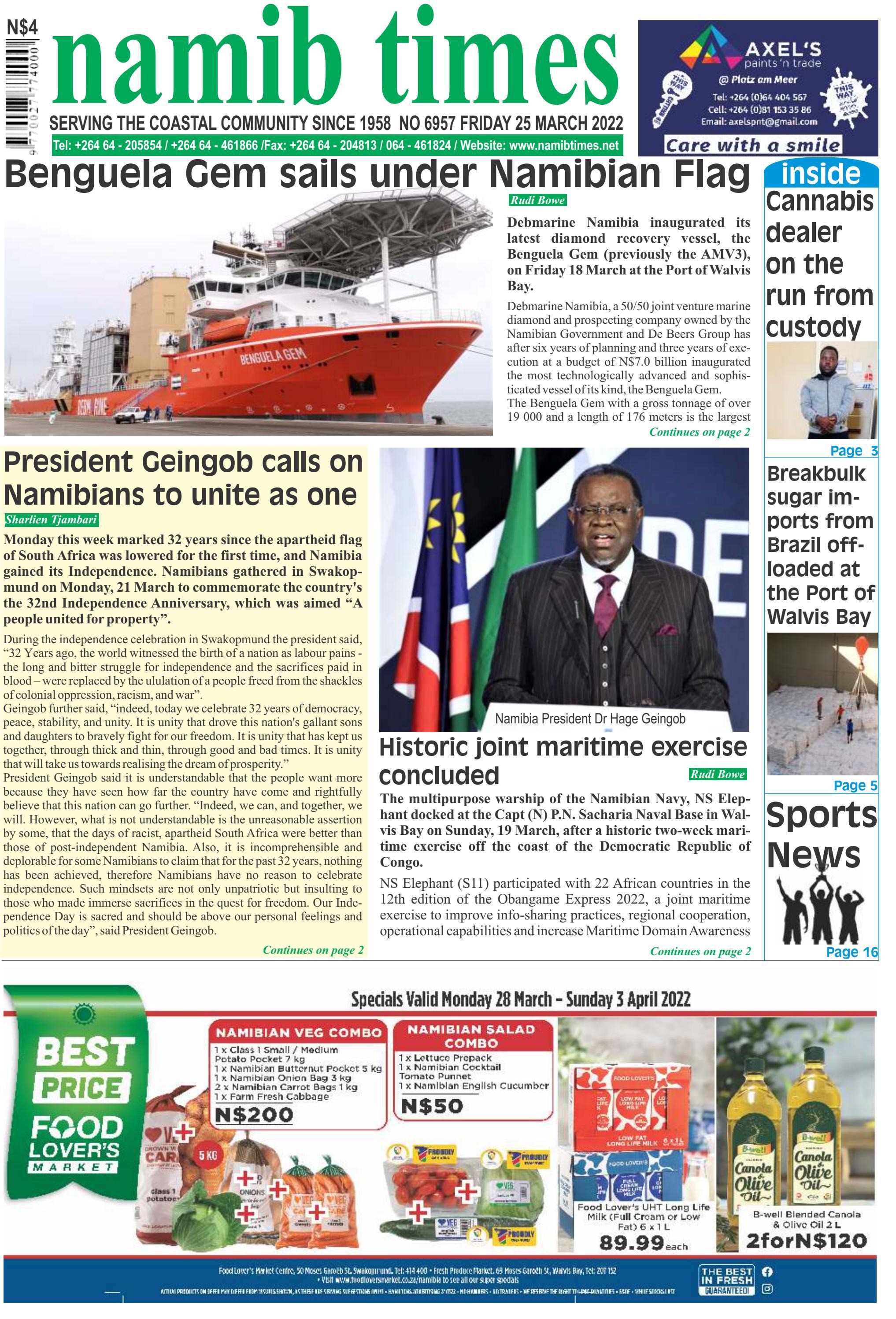 25 march namib times e-edition by Namib Times Virtual - Issuu