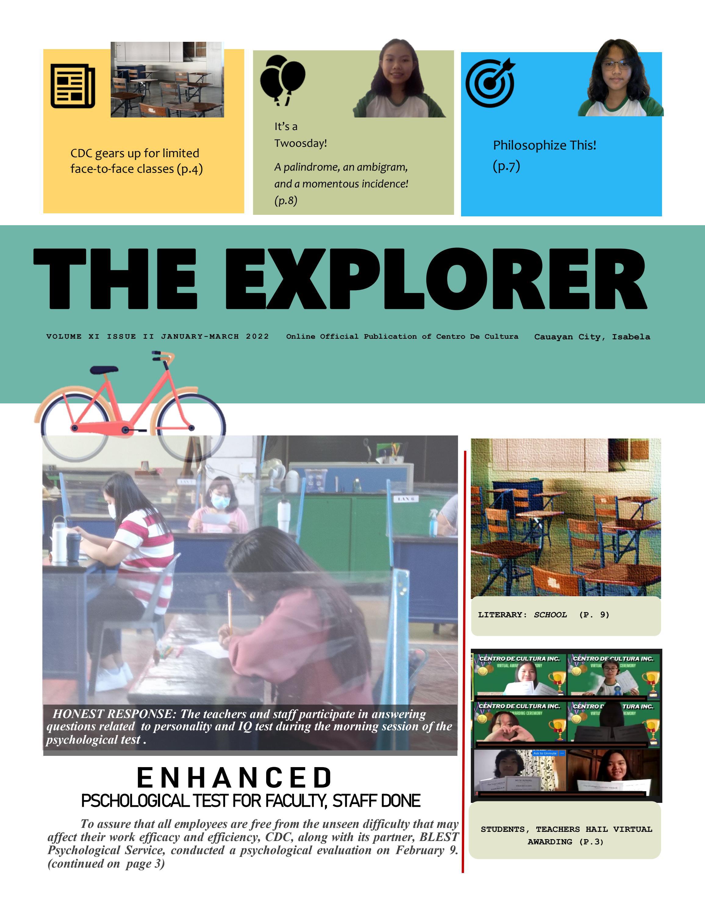 The Explorer Quarter 3 SY 2021-2022 by CDC Newsletter - Issuu