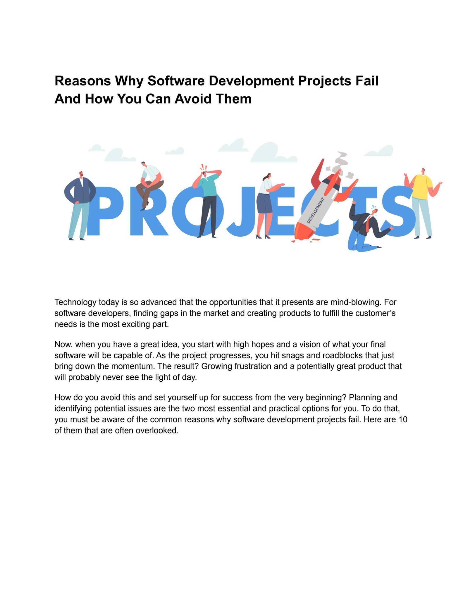 Reasons Why Software Development Projects Fail And How You Can Avoid Them by Bitcot - Web, Apps ...