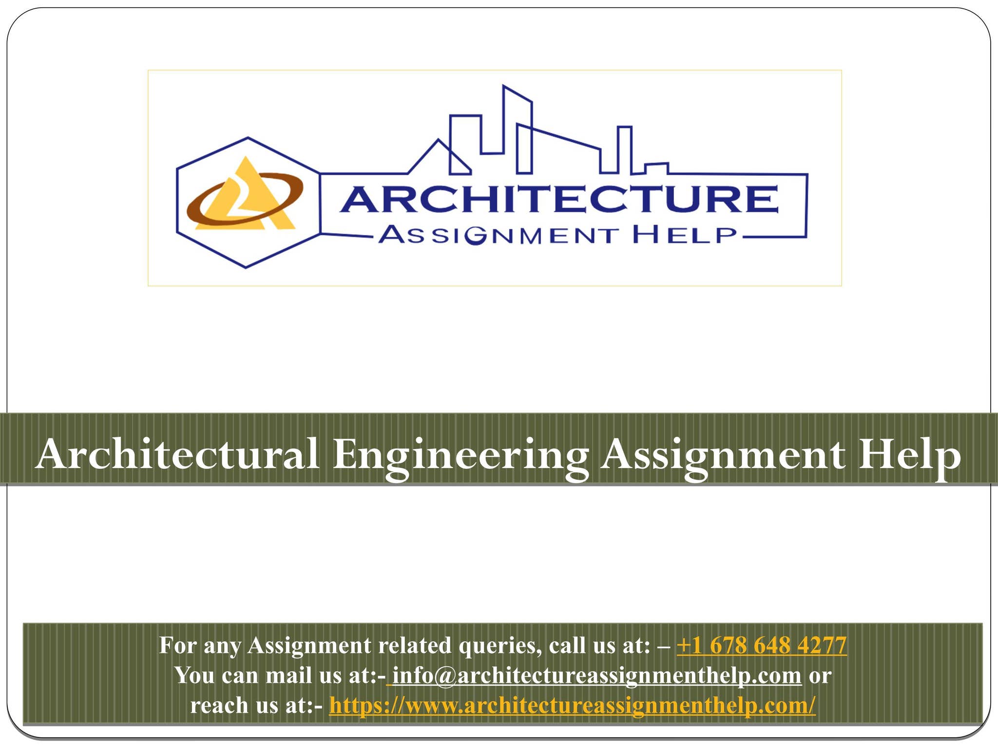 Architectural Engineering Assignment Help by Architecture Assignment ...