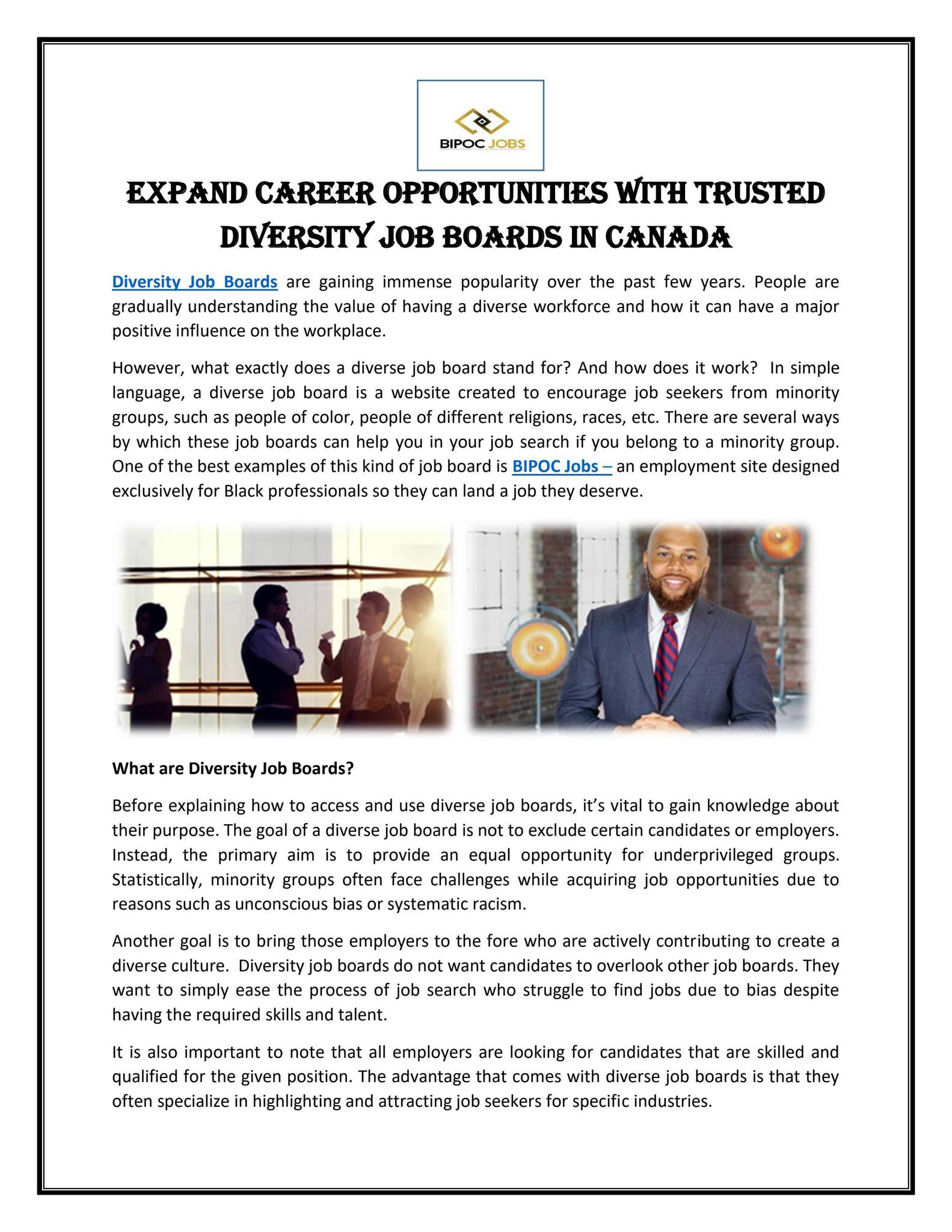 Diversity Job Boards by BIPOC Jobs - Issuu