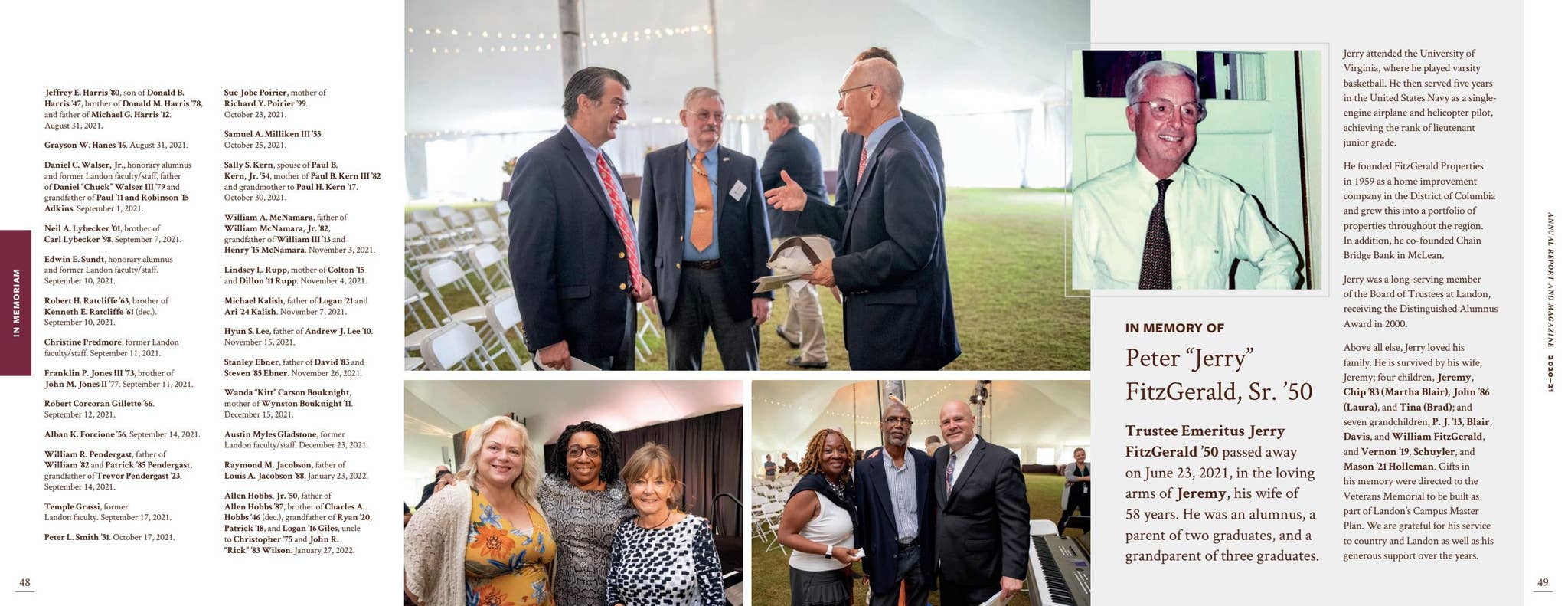 2020-21 Landon Annual Report & Magazine by Landon School - Issuu