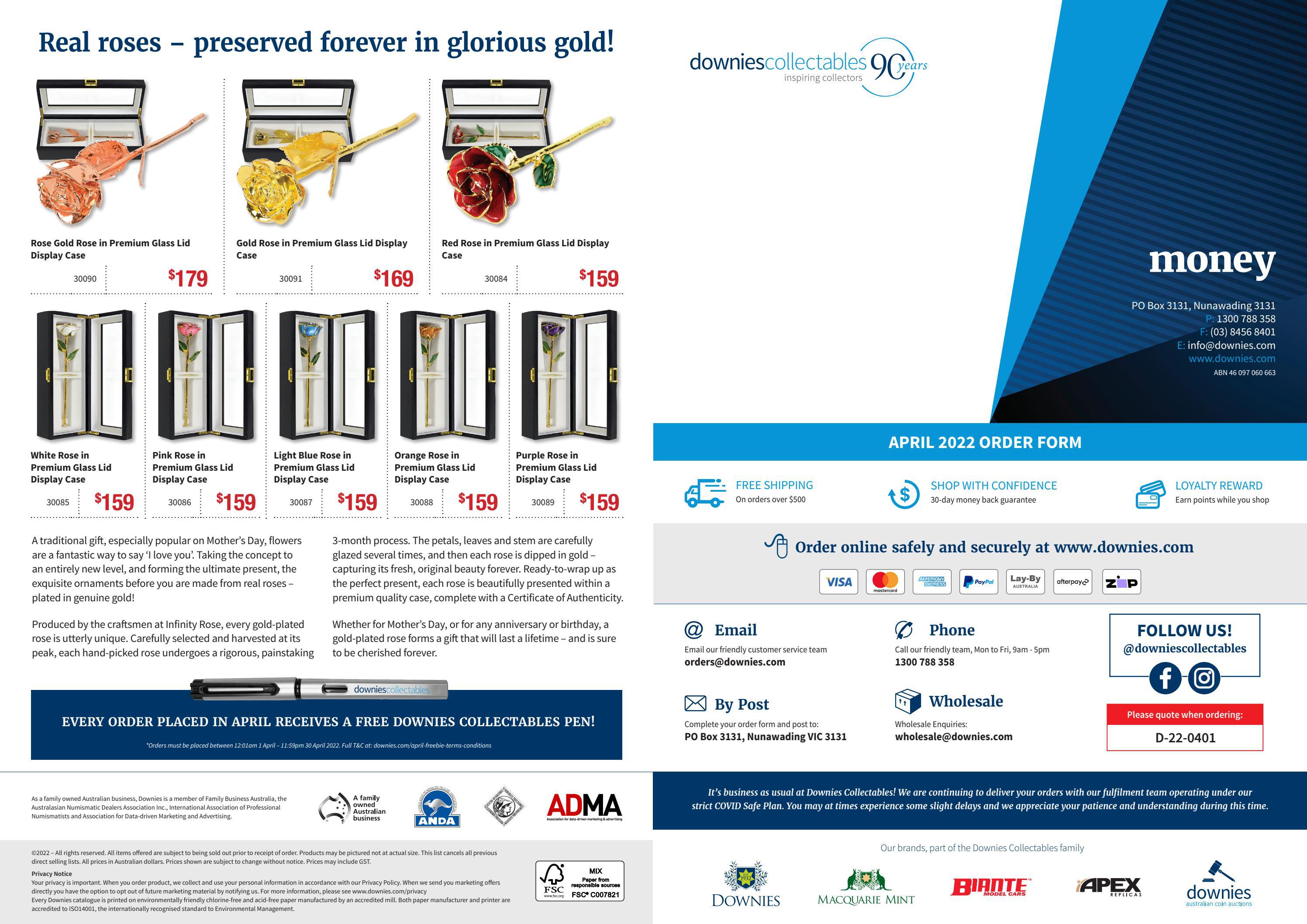 April Money 2022 Order Form by Downies - Issuu