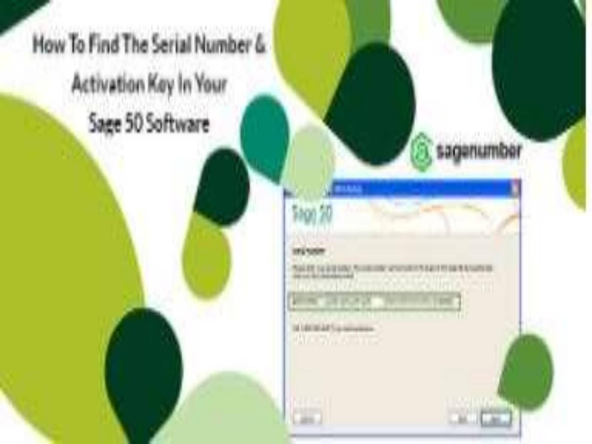 Step to Find Serial Number Activation key Sage 50 Software by ...