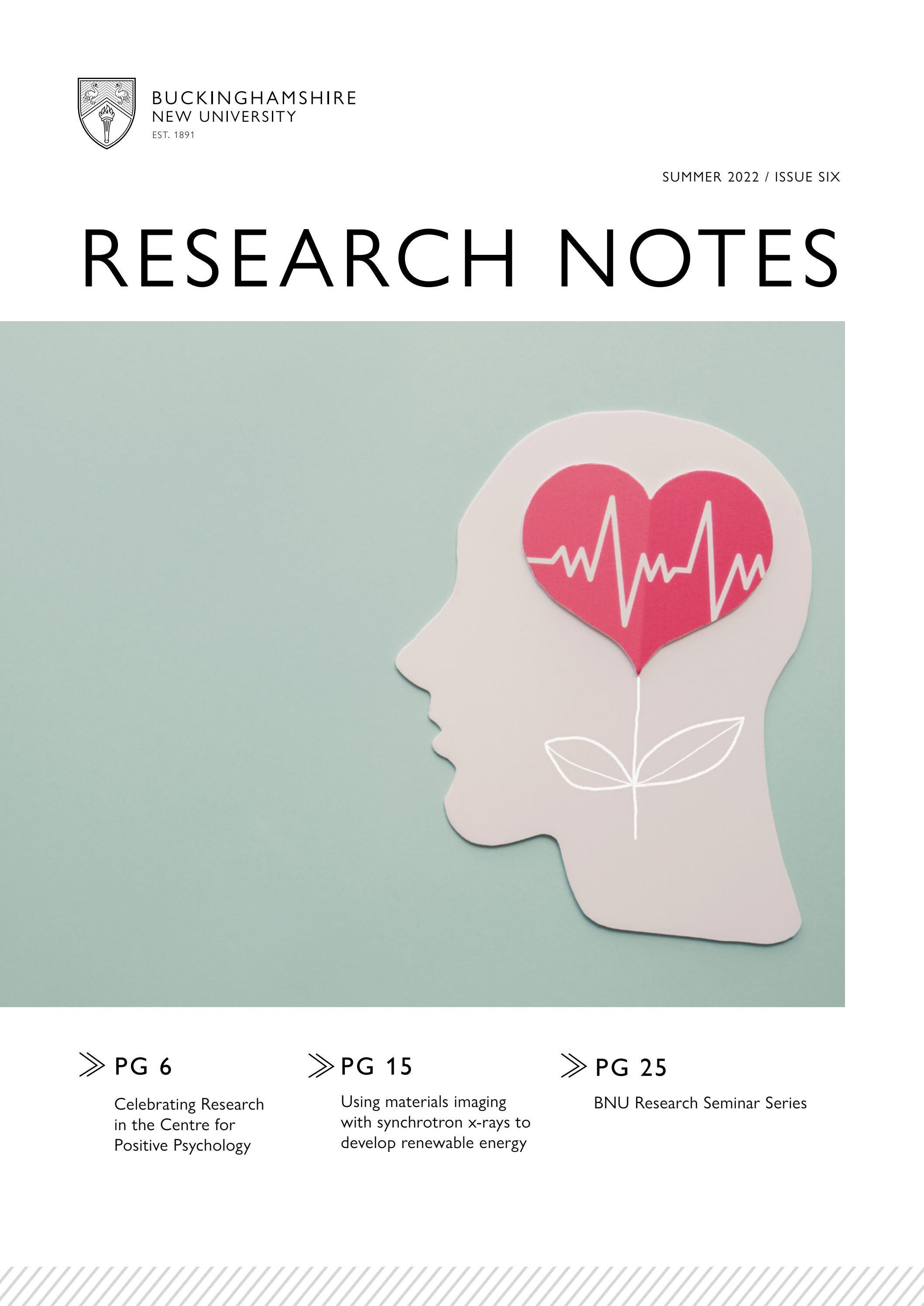 Research Notes issue 6 by Buckinghamshire New University - Issuu