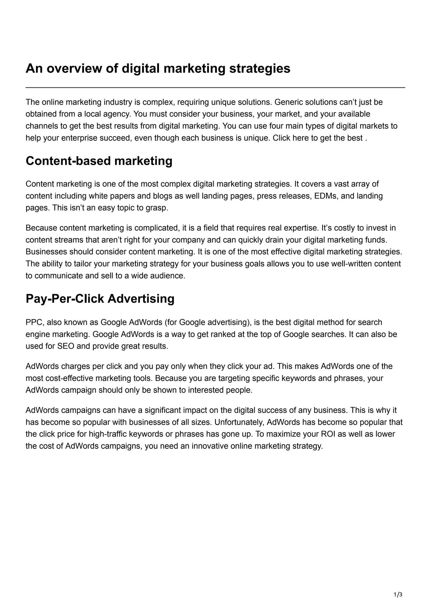 An overview of digital marketing strategies by Creative ideaz UK Ltd ...