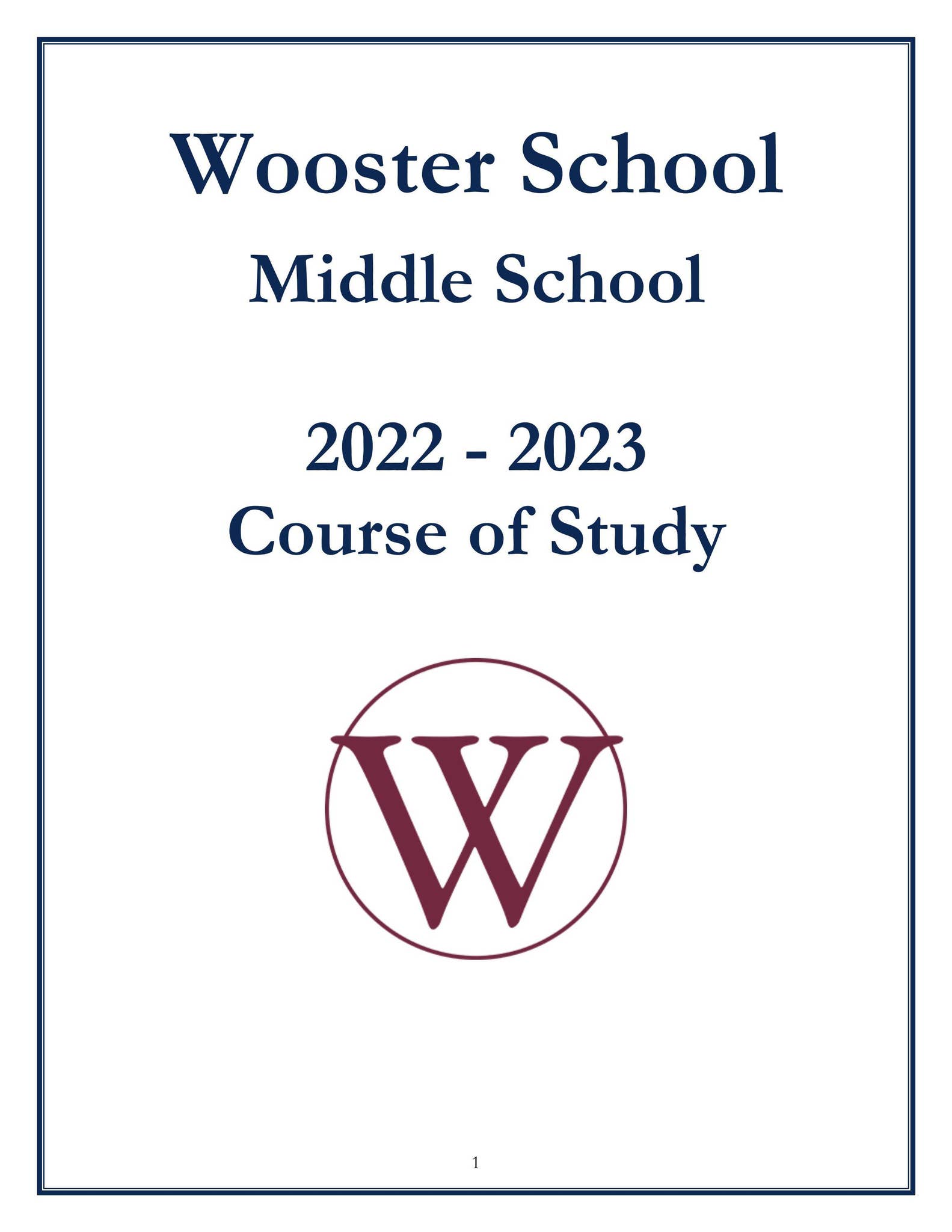 Middle School Course of Study 2022-2023 by Wooster School - Issuu