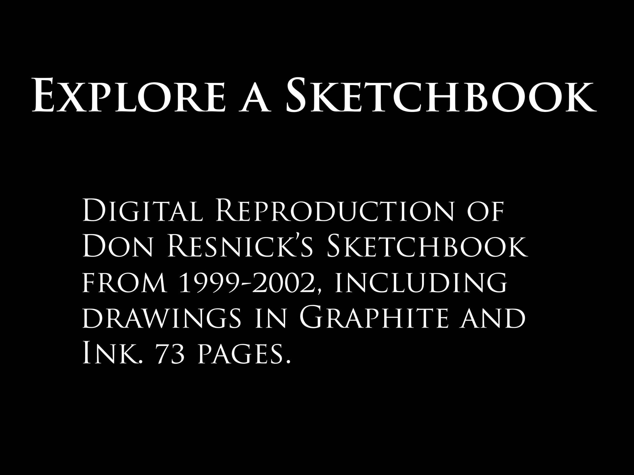 Hofstra University Museum of Art: Don Resnick's Sketchbook by Hofstra ...