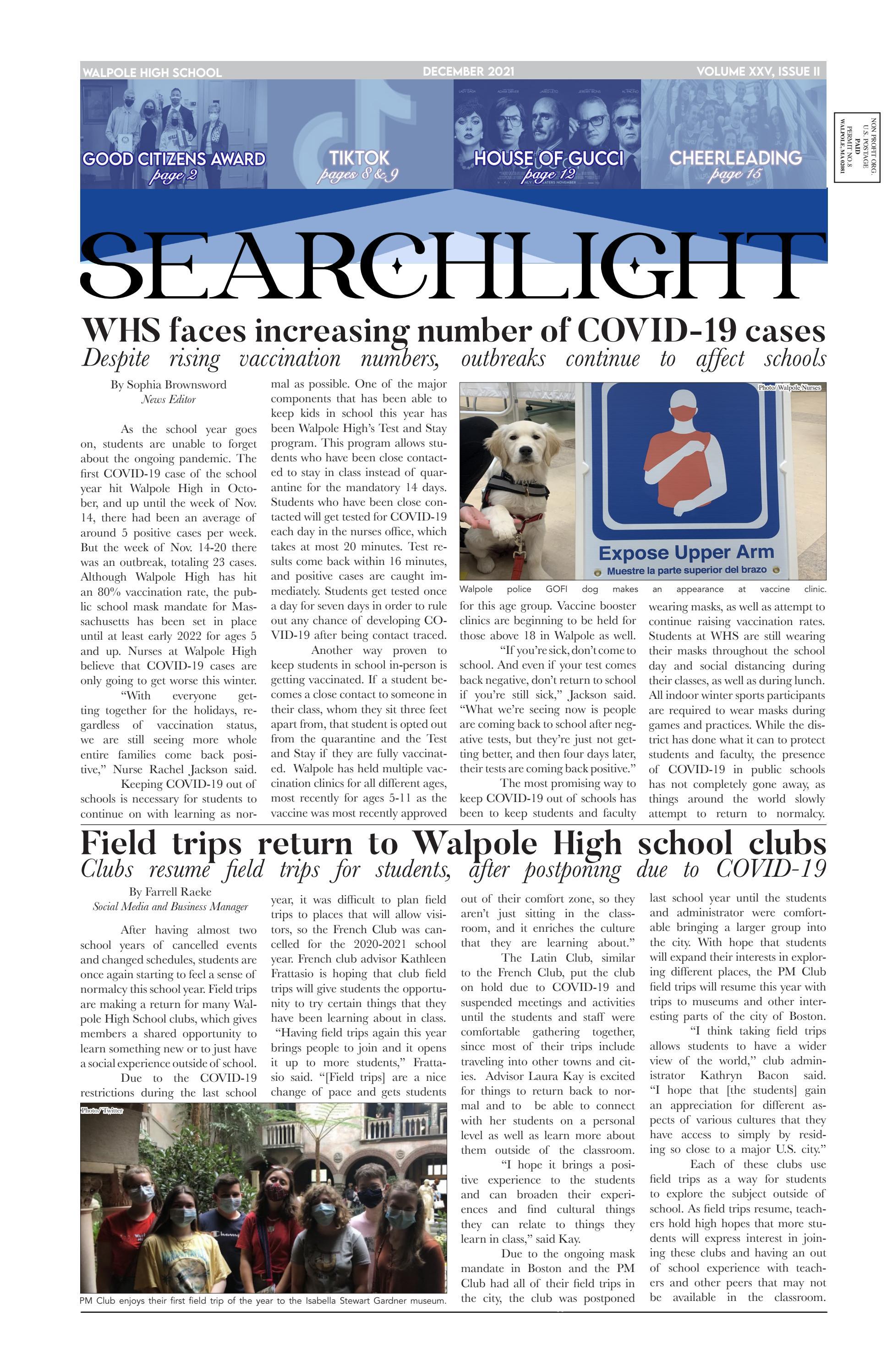 The Searchlight December 2021 by WHS Searchlight - Issuu