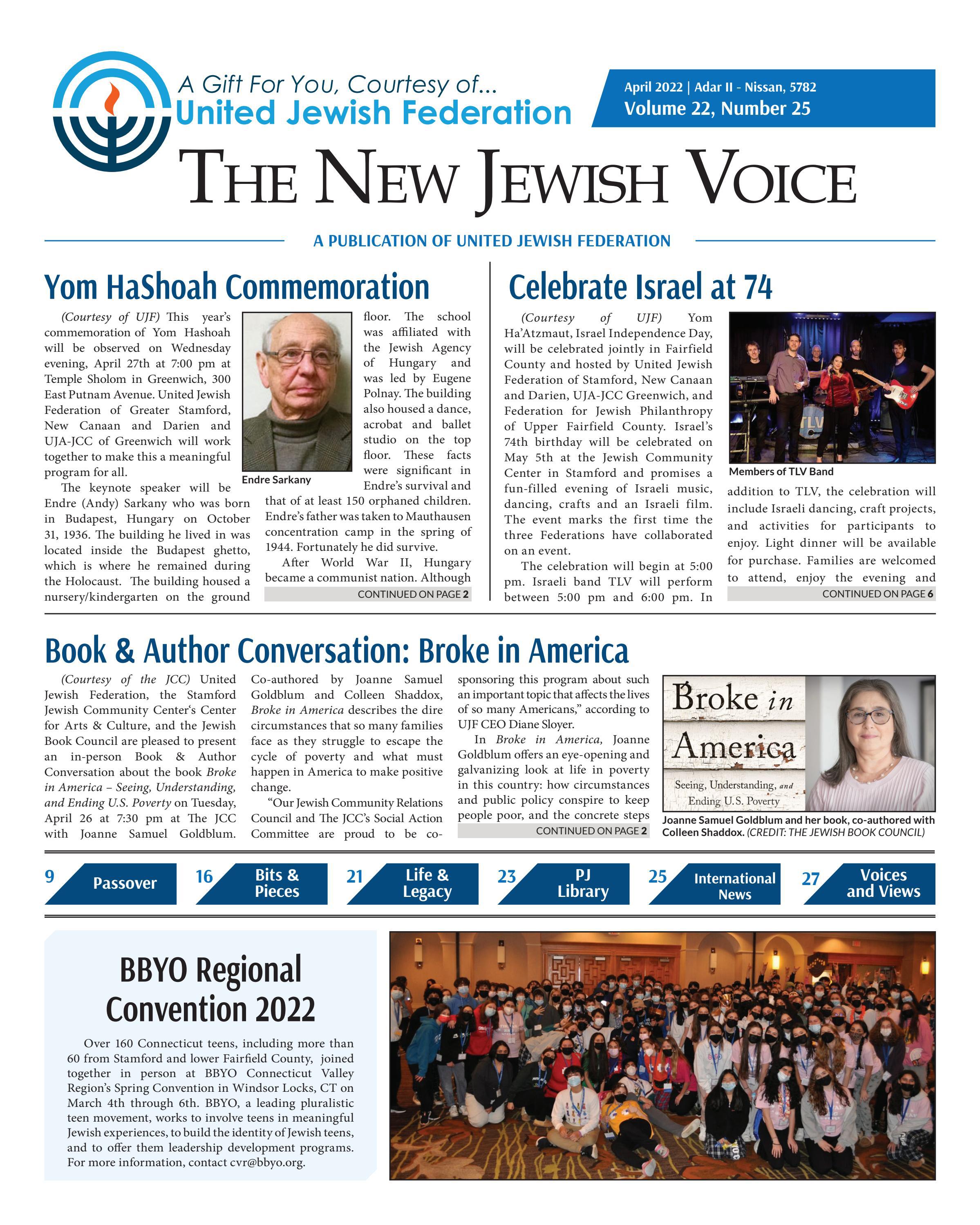 New Jewish Voice - April 2022 by Jewish Link Marketing Solutions - Issuu