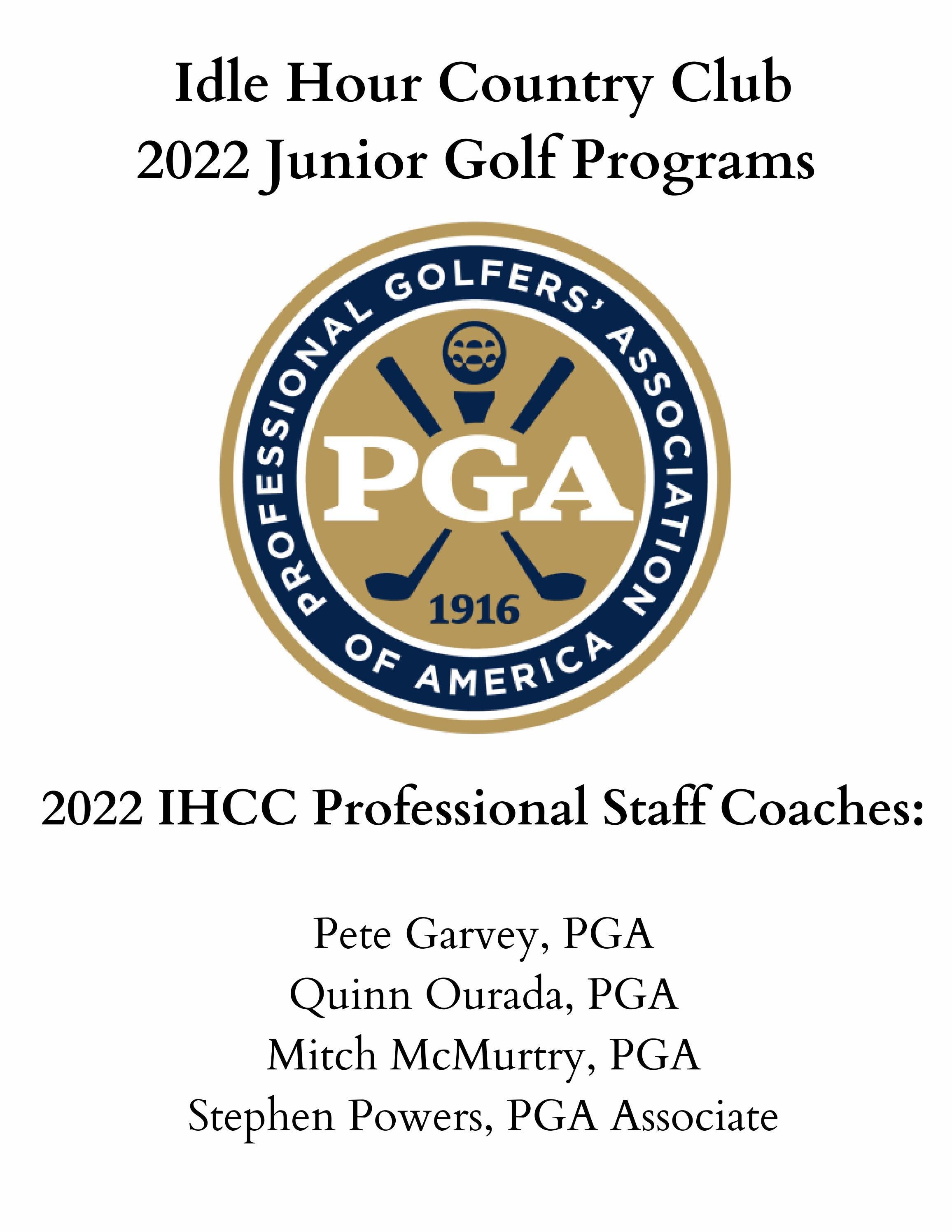 2022 Idle Hour Junior Golf Program by Idle Hour CC - Issuu