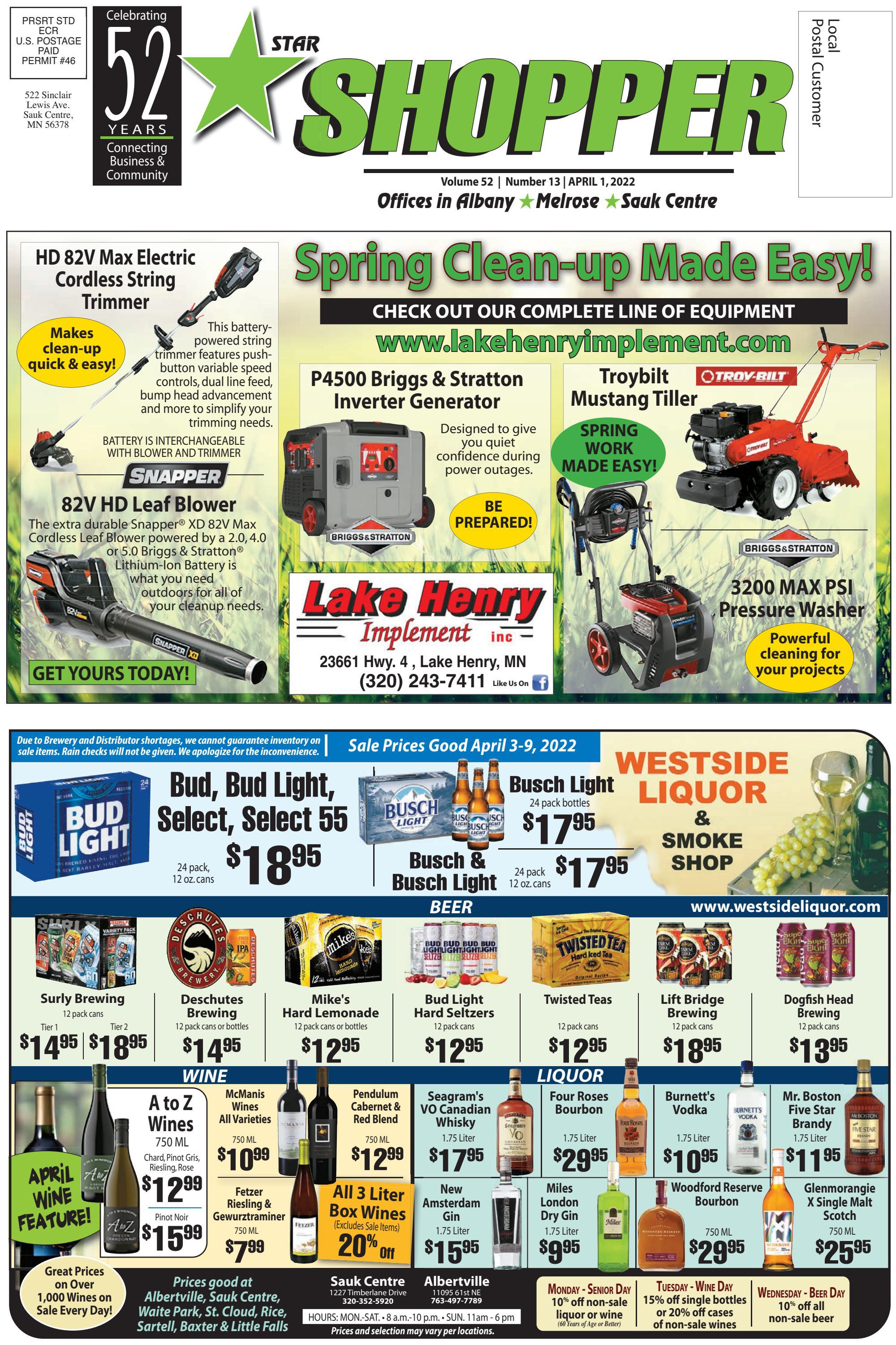 Star Shopper - April 1, 2022 by Star Publications - Issuu