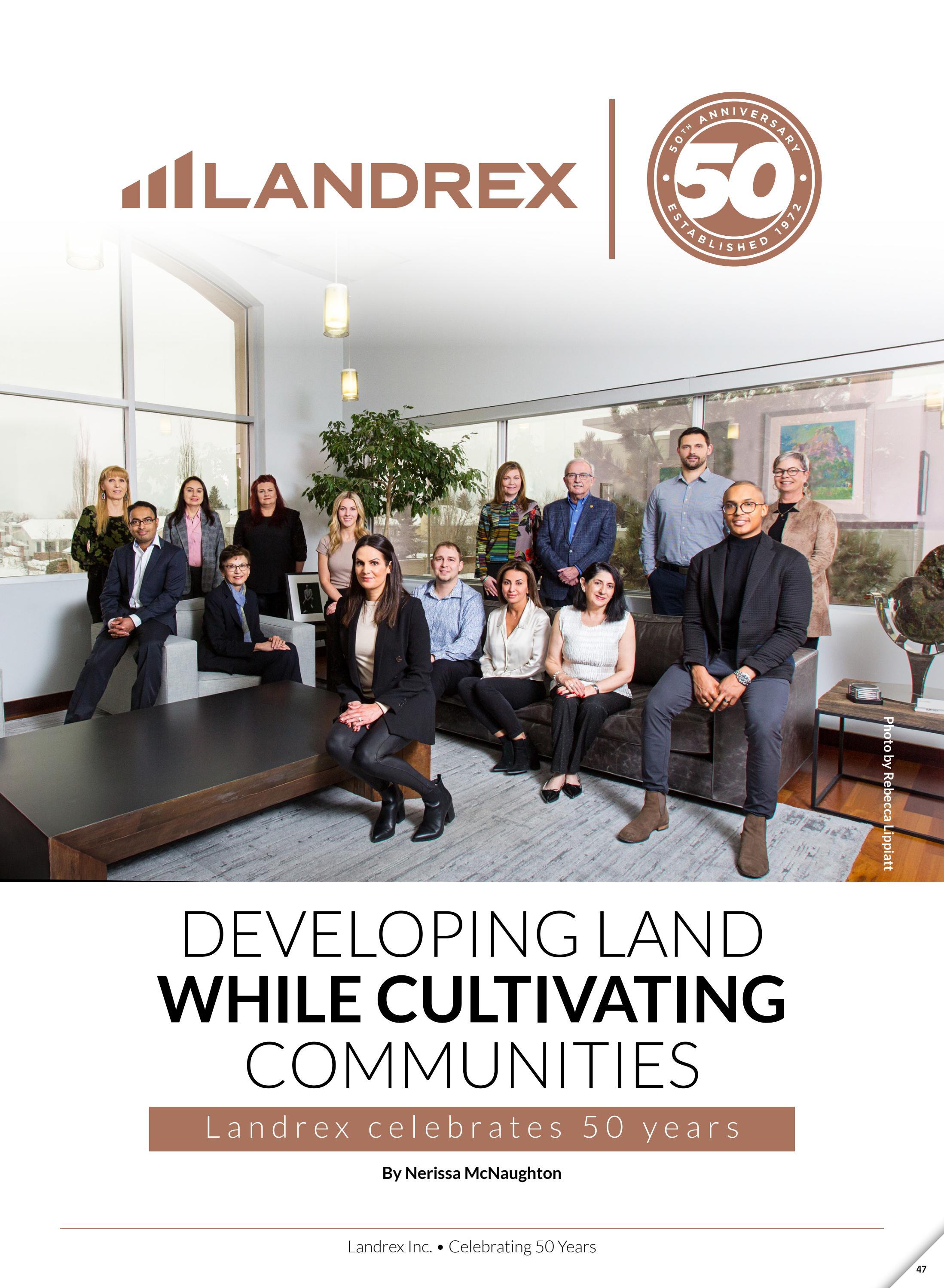 Landrex - Celebrating 50 years by Business in Edmonton Magazine - Issuu