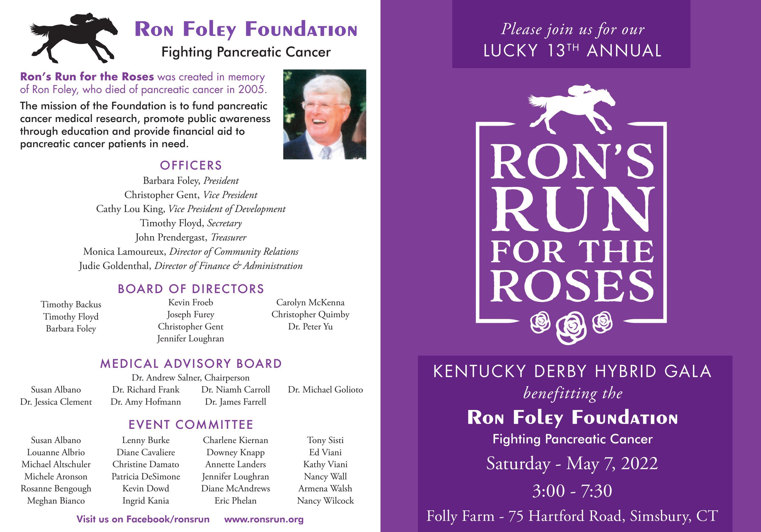You're Invited! by Ron Foley Pancreatic Cancer Foundation - Issuu