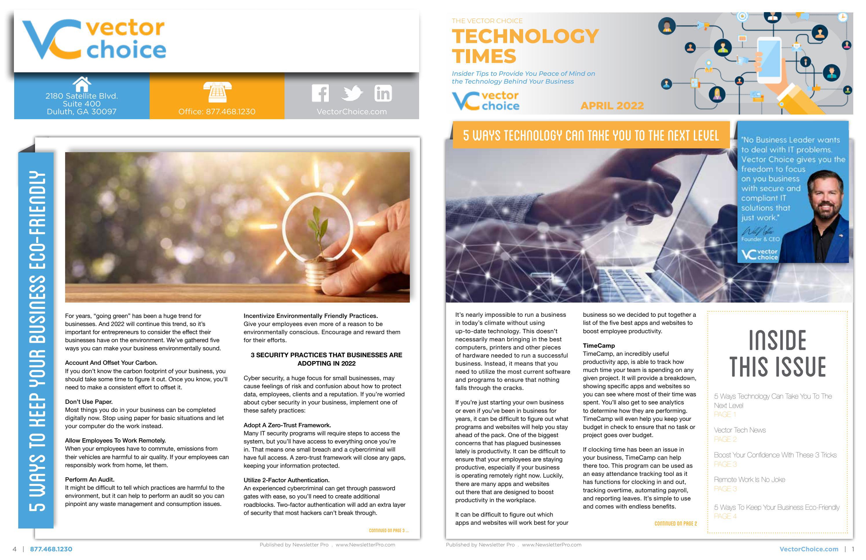 Vector Choice Newsletter April 2022 by Vector Choice Technology ...