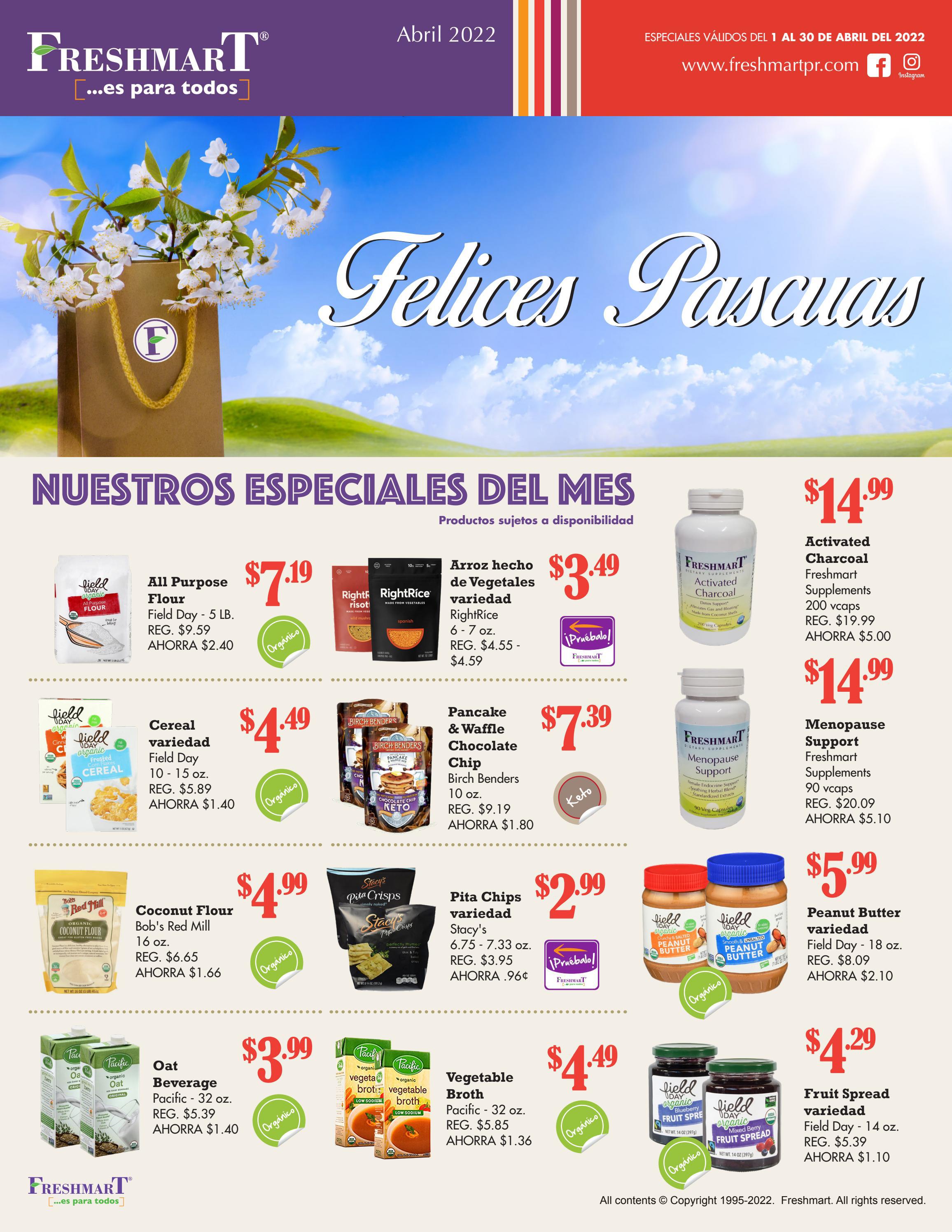 Freshmart Valido Abril 1-30 by El Vocero de Puerto Rico - Issuu
