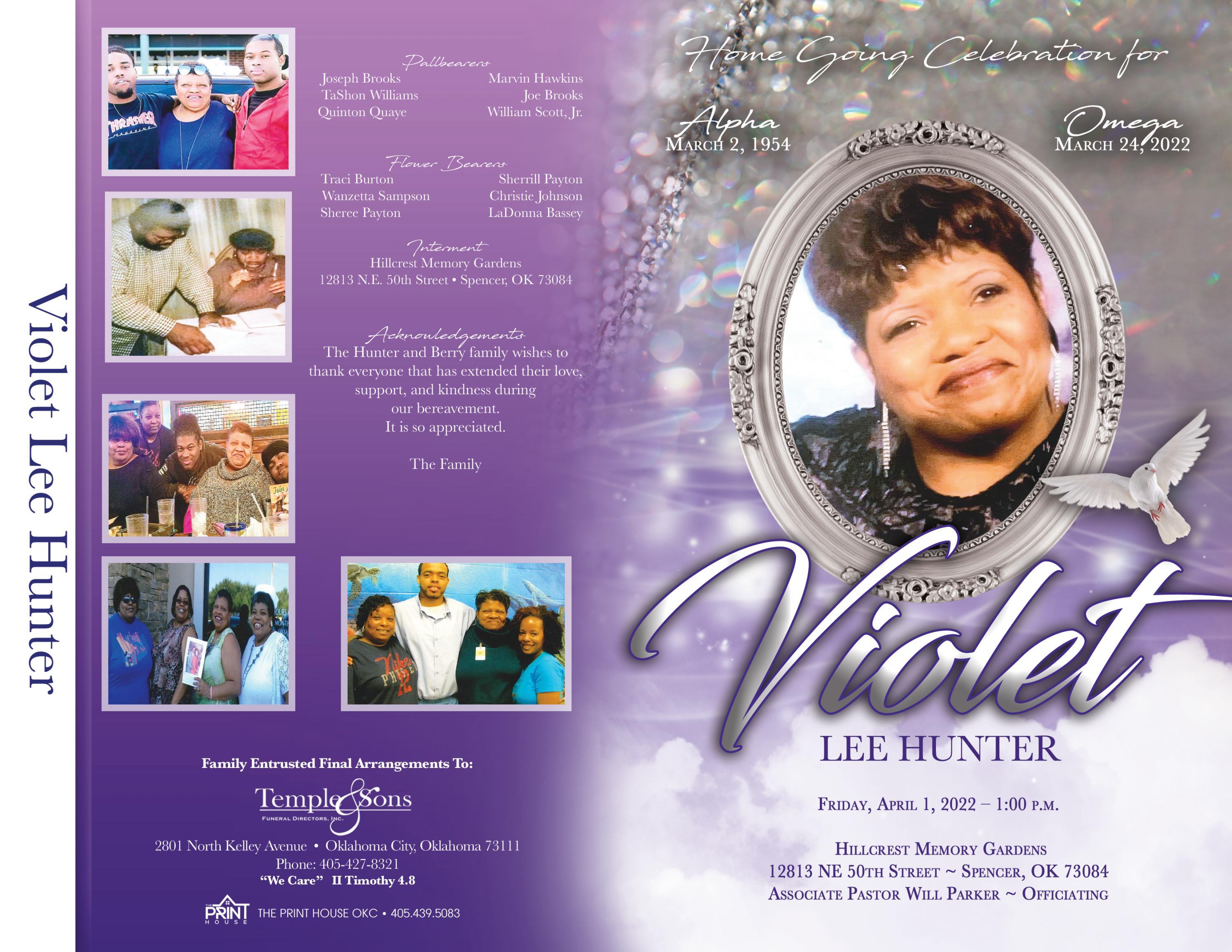 Violet Hunter Program by The Print House - Issuu