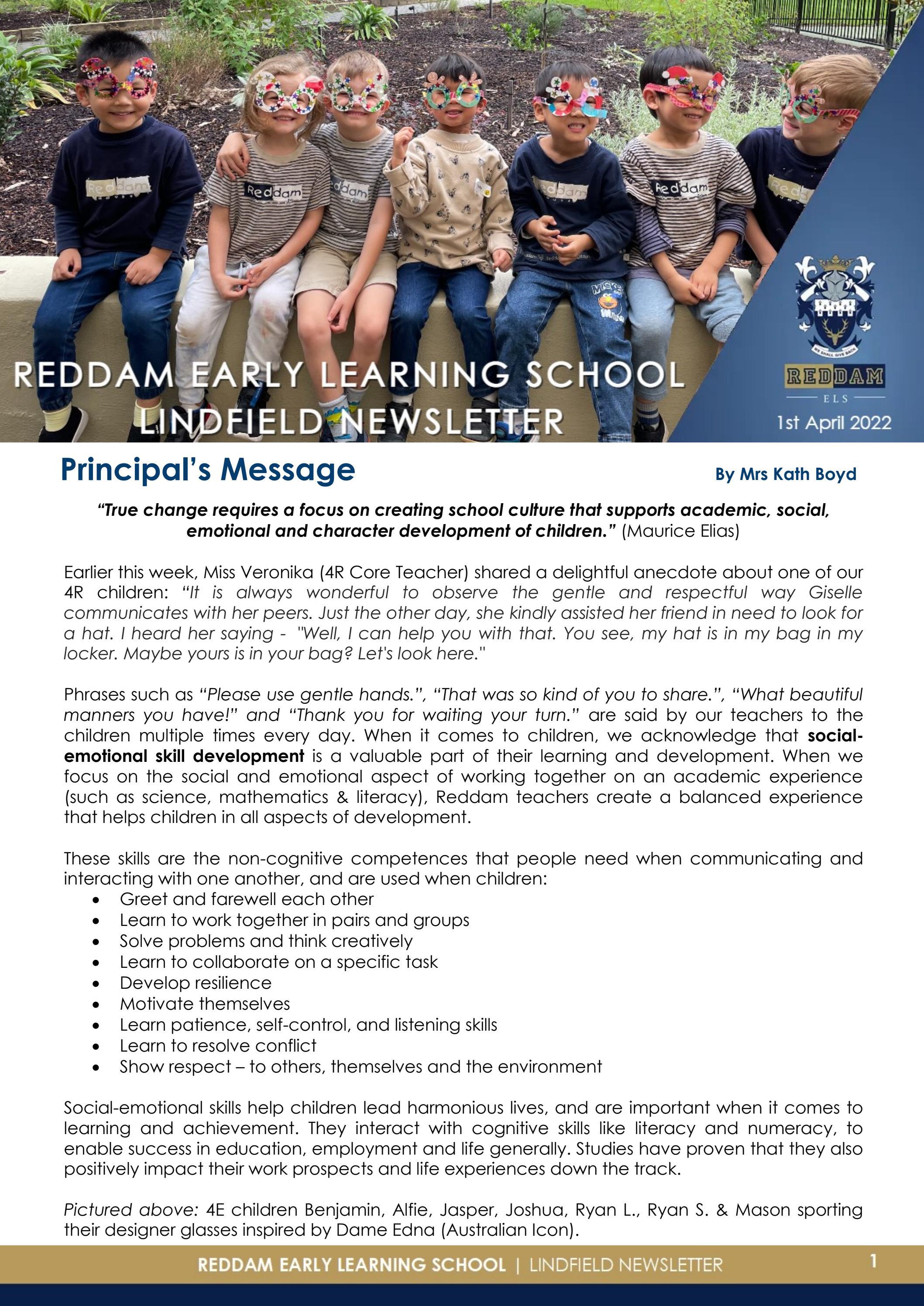 Reddam Early Learning School Newsletter Lindfield Vol 22 Issue 10 by ...