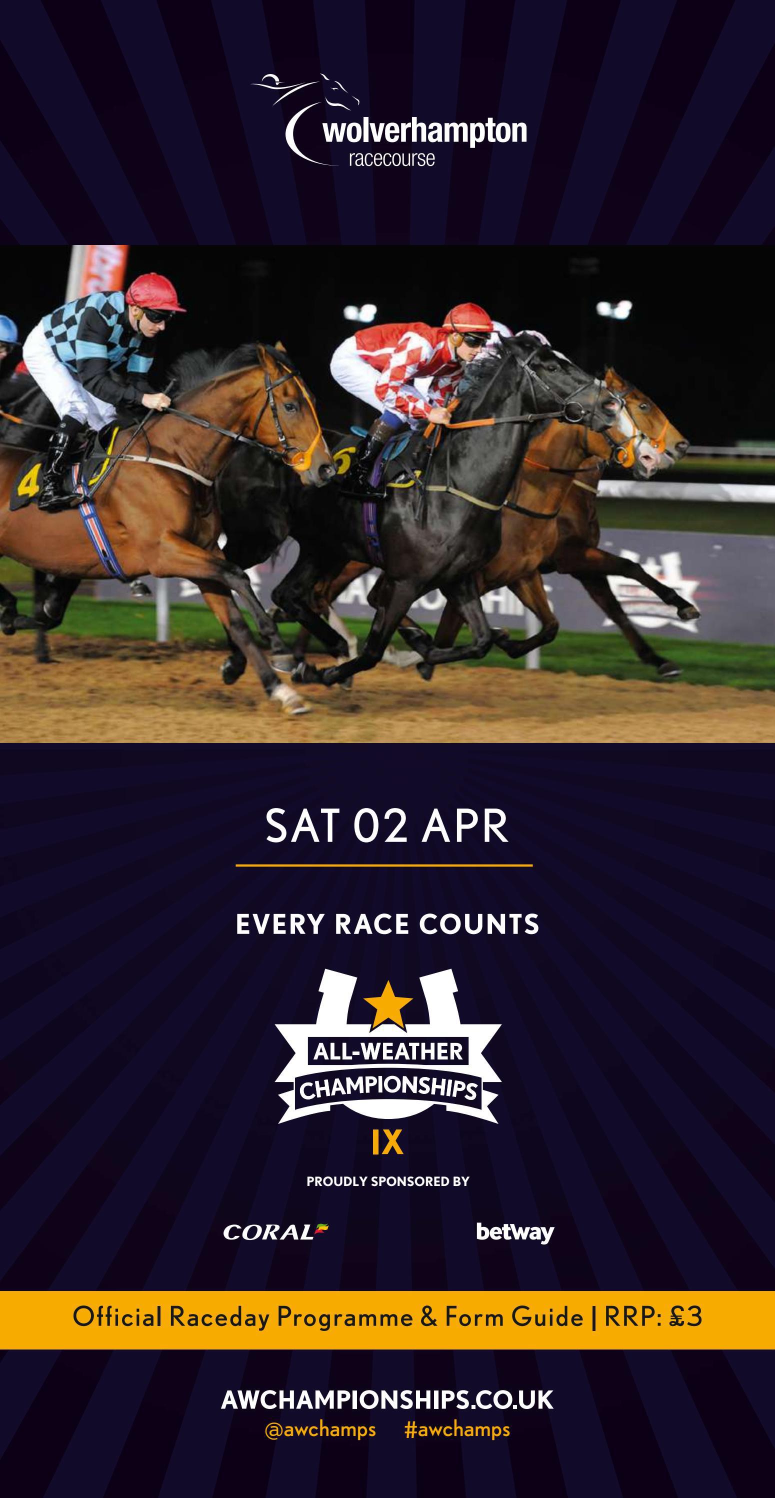 Wolverhampton Racecard - Saturday 2nd April by Arena Racing Company - Issuu